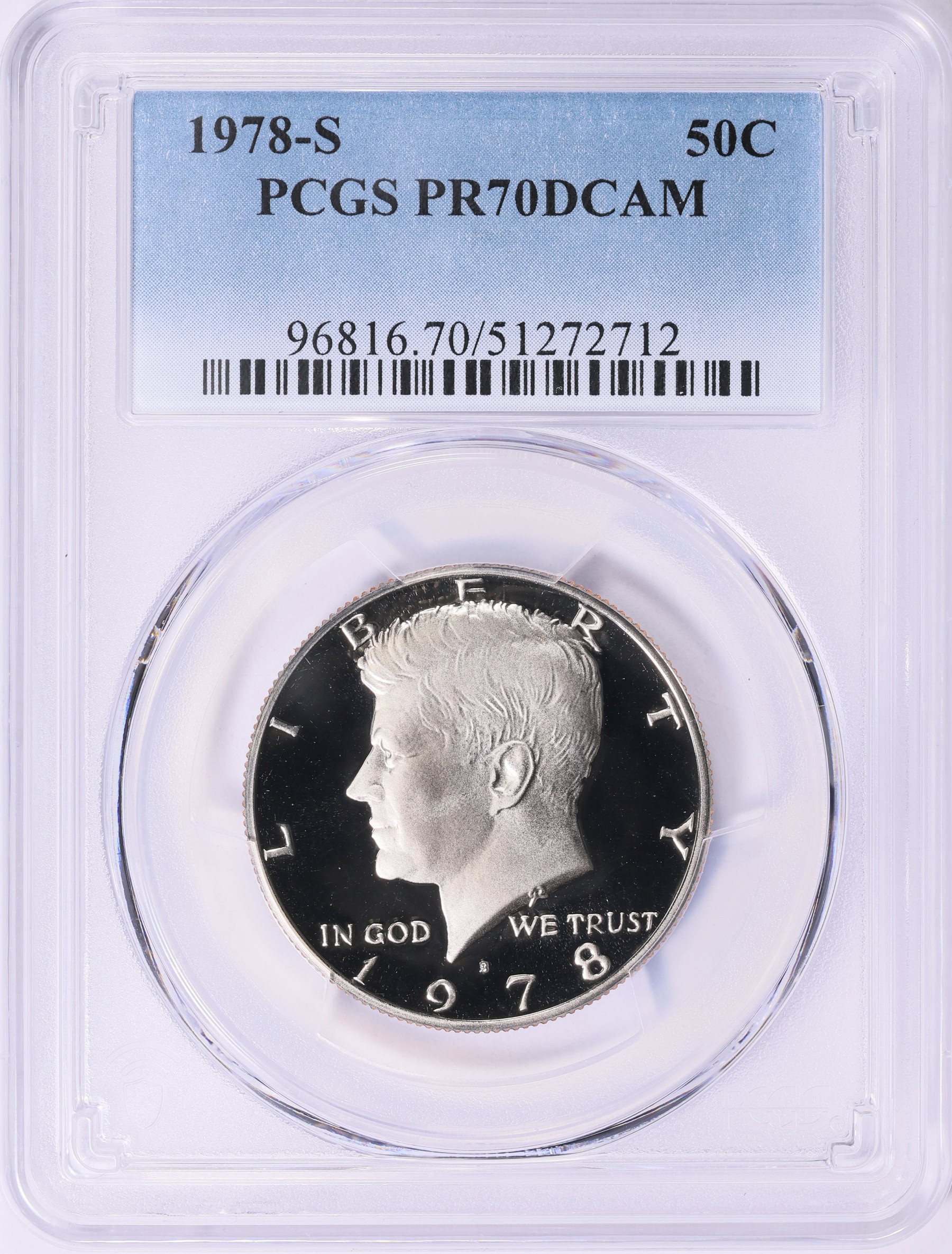 1978-S Kennedy Half Dollar PCGS Proof-70 DCAM (Item 1873407) | GreatCollections Coin Auctions