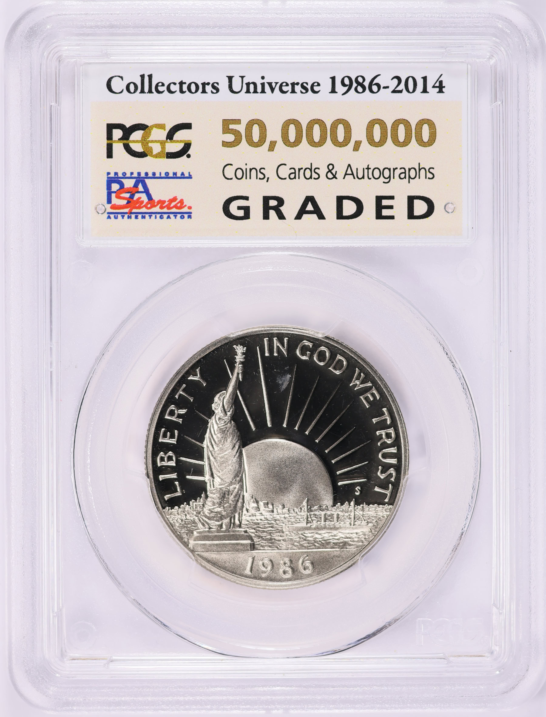 1986-S Statue of Liberty Centennial Clad Half Dollar Proof PCGS ...
