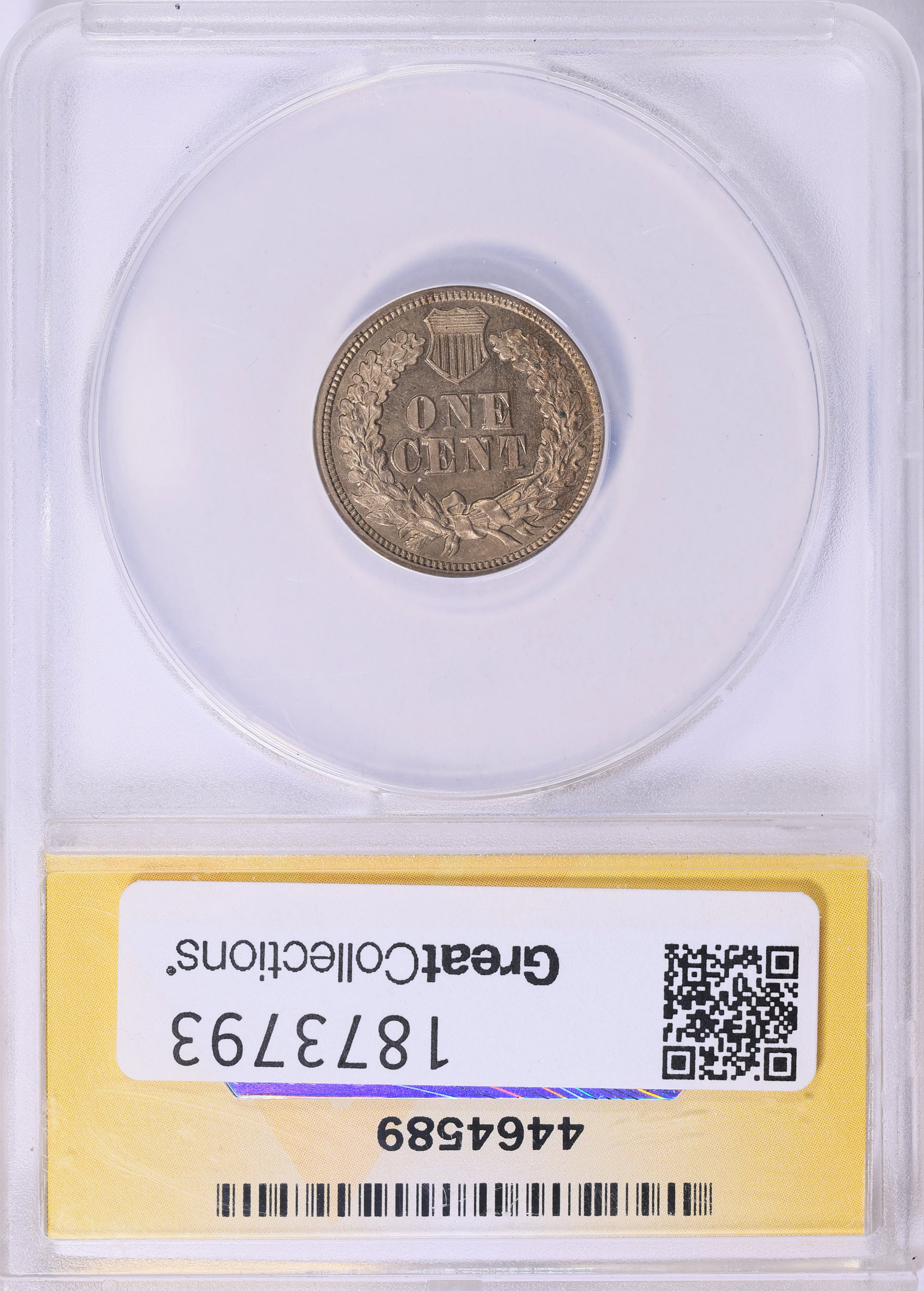 1863 Indian Cent ANACS AU-58 (Item 1873793) | GreatCollections Coin ...