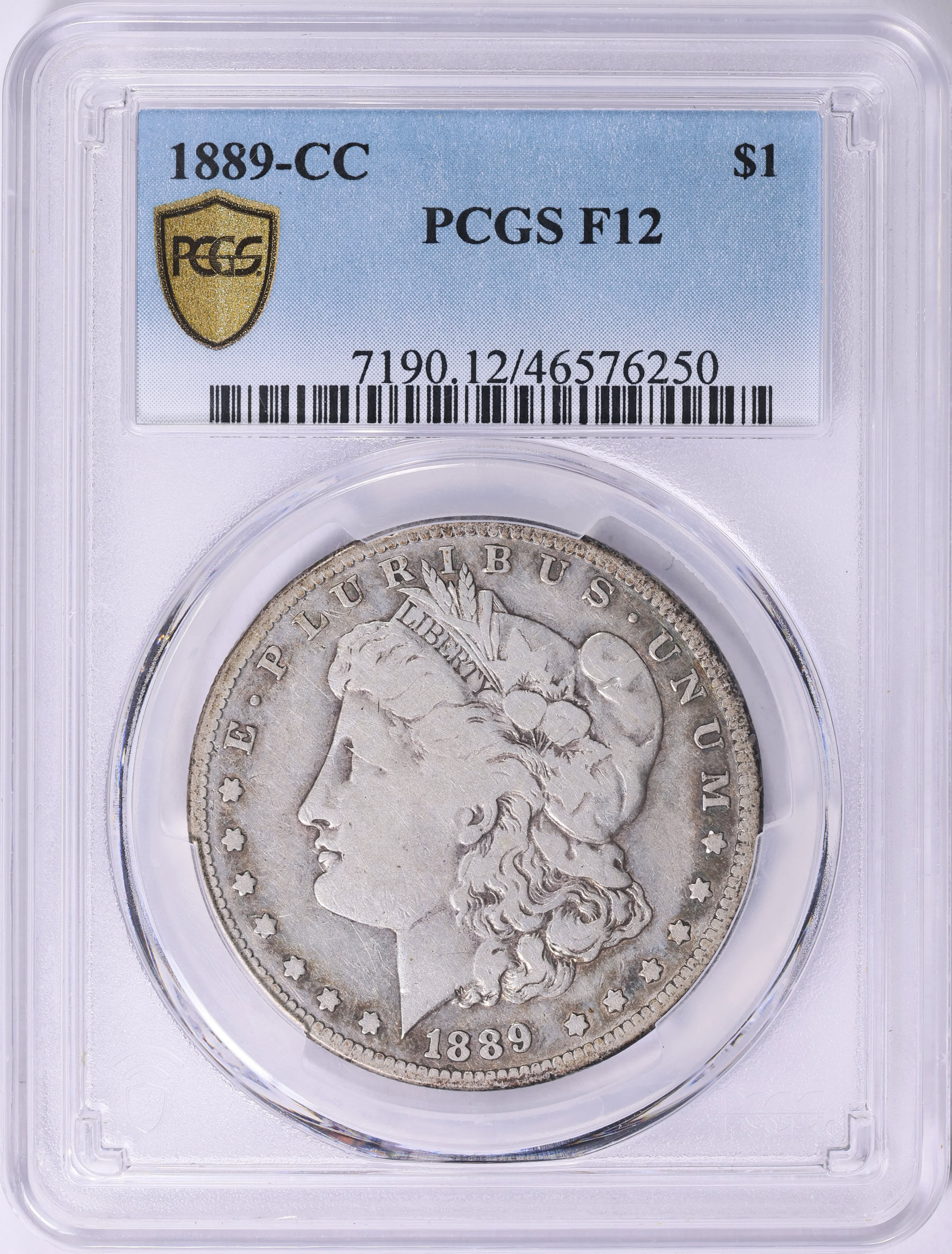 1889-CC Morgan Silver Dollar PCGS F-12 (Toned) (Item 1873811) | GreatCollections Coin Auctions