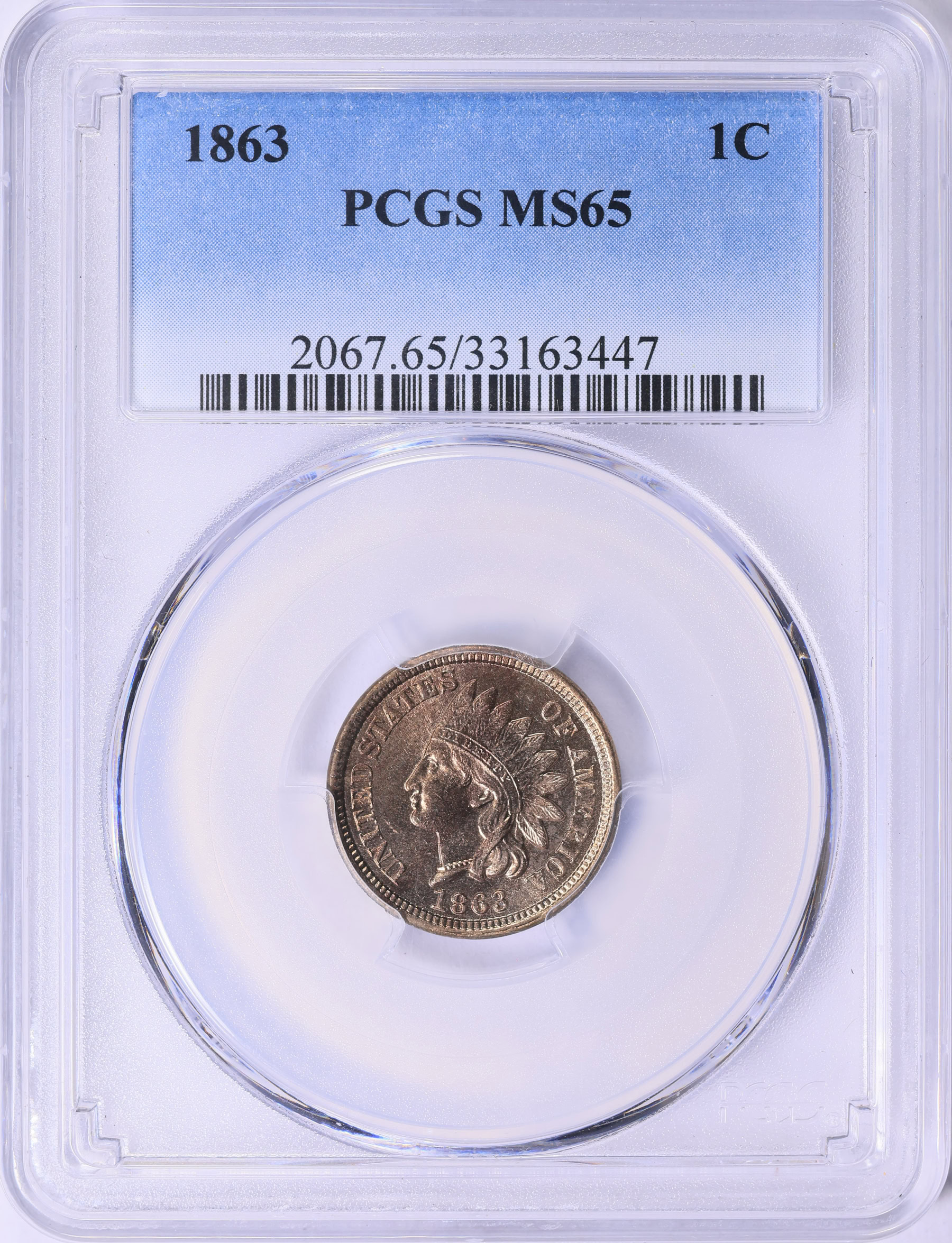 1863 Indian Cent PCGS MS-65 (Item 1873826) | GreatCollections Coin Auctions