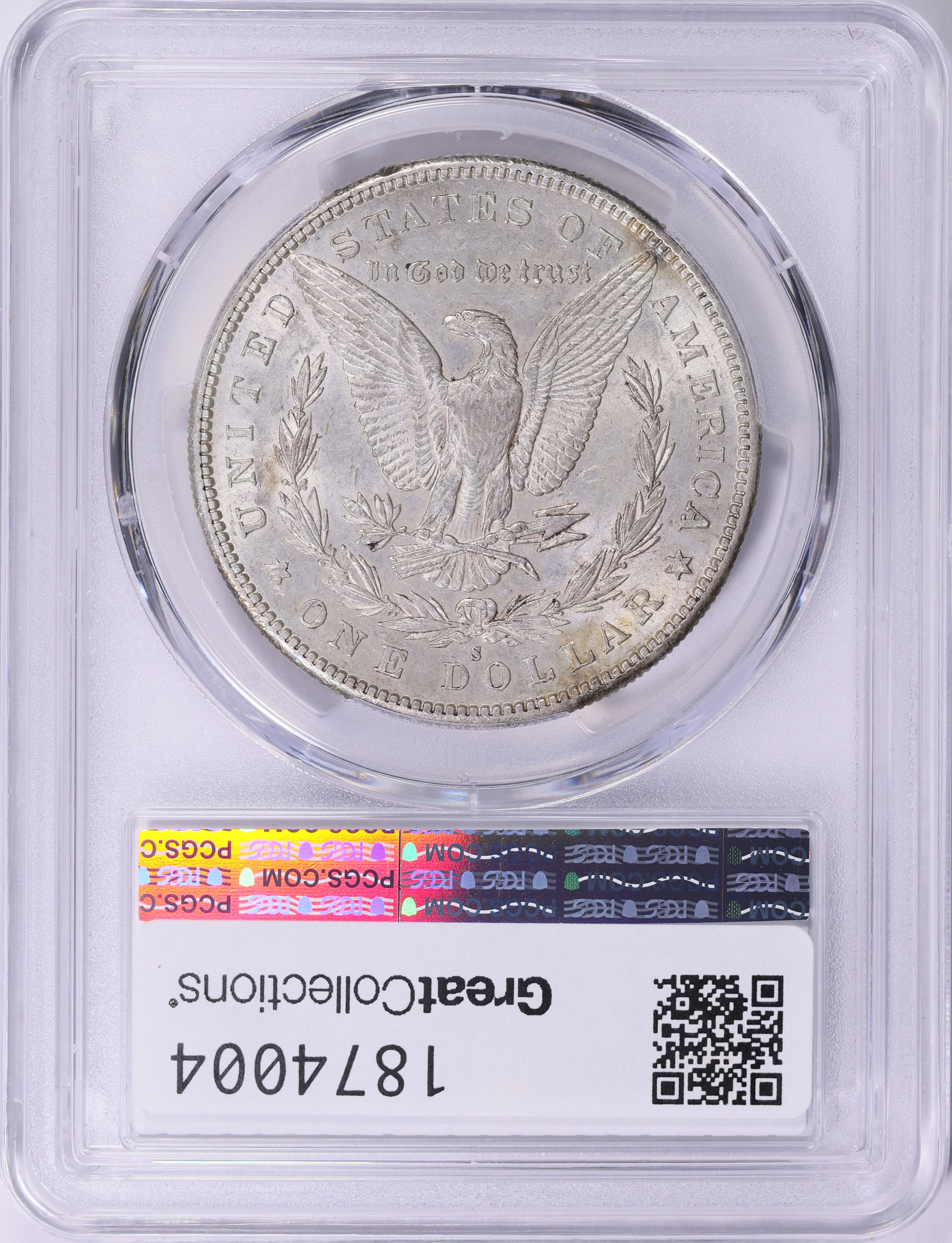 1884-S Morgan Silver Dollar PCGS AU-58 (Item 1874004) | GreatCollections Coin Auctions