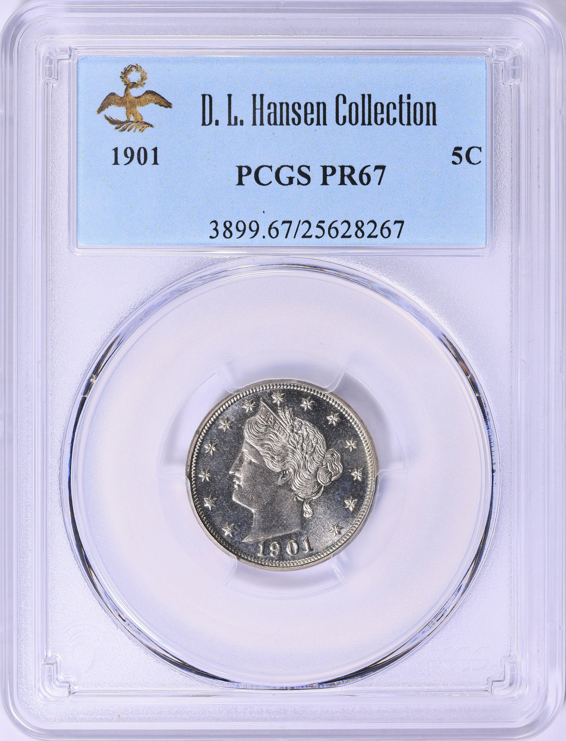 1901 Liberty Nickel PCGS Proof-67 (D.L. Hansen Collection) (Item ...