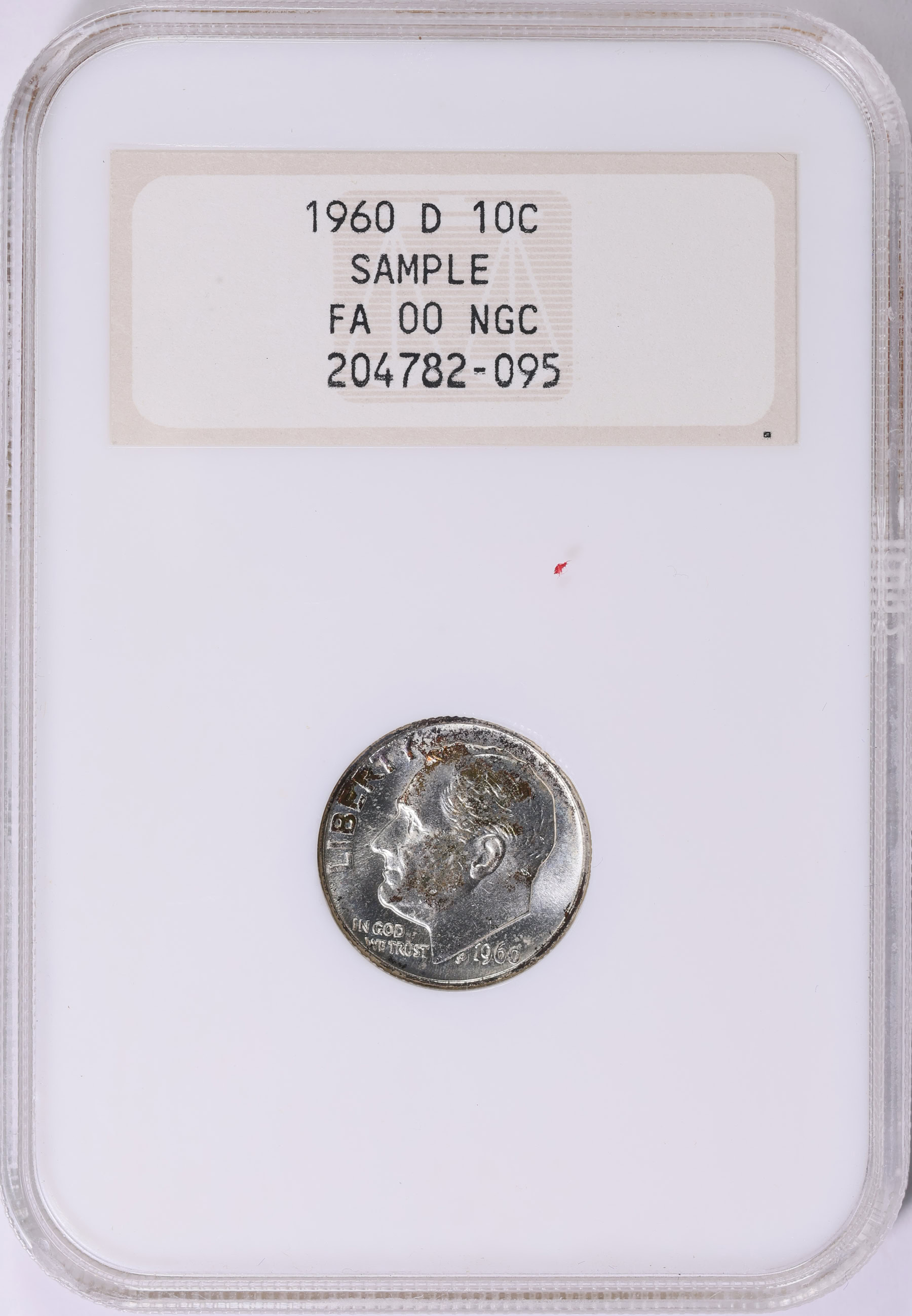 1960-D Roosevelt Dime NGC Certified OH (Sample Slab) (Toned) (Item ...