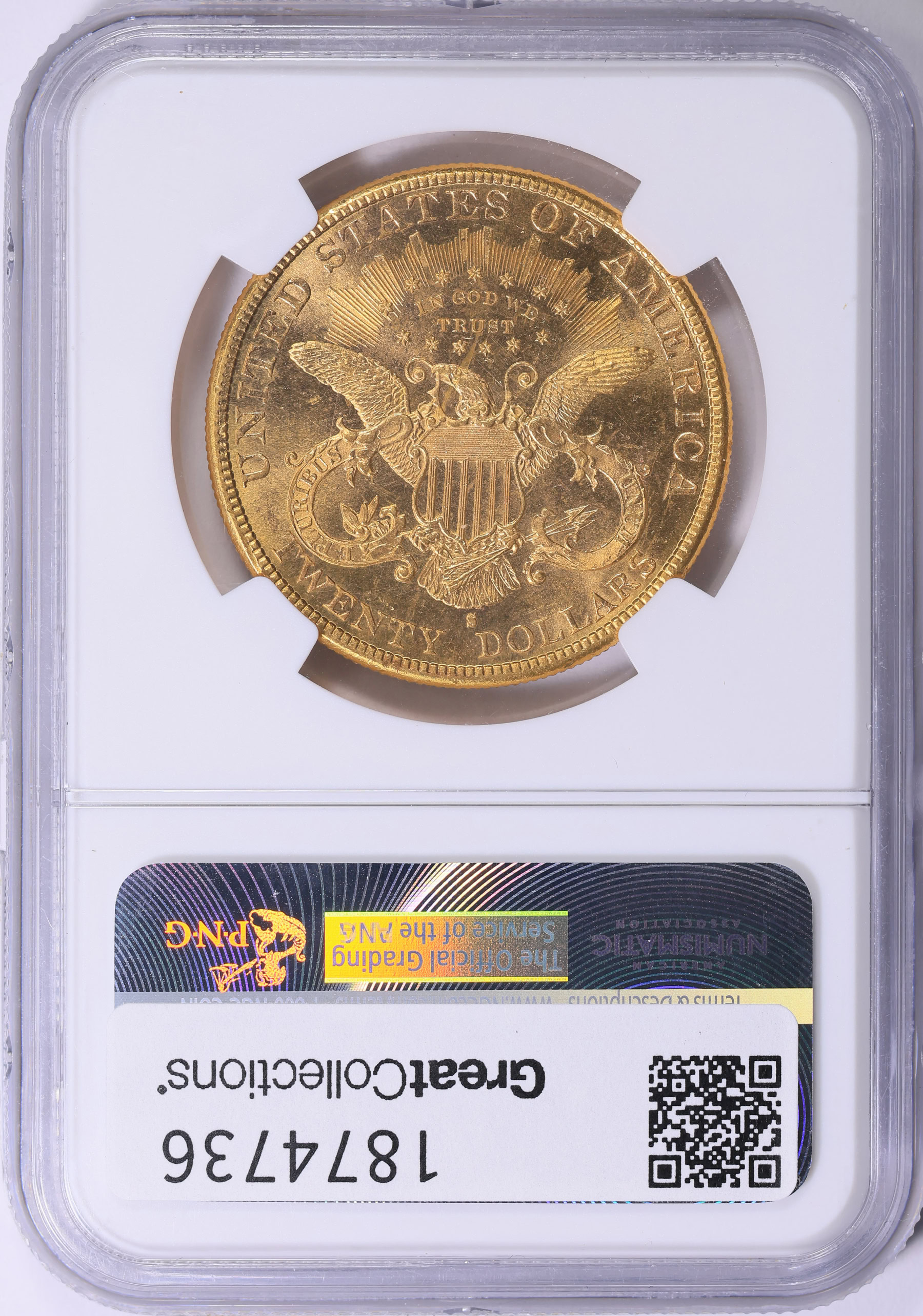 1897-S Liberty Gold Double Eagle NGC MS-63 PL (Item 1874736) | GreatCollections Coin Auctions