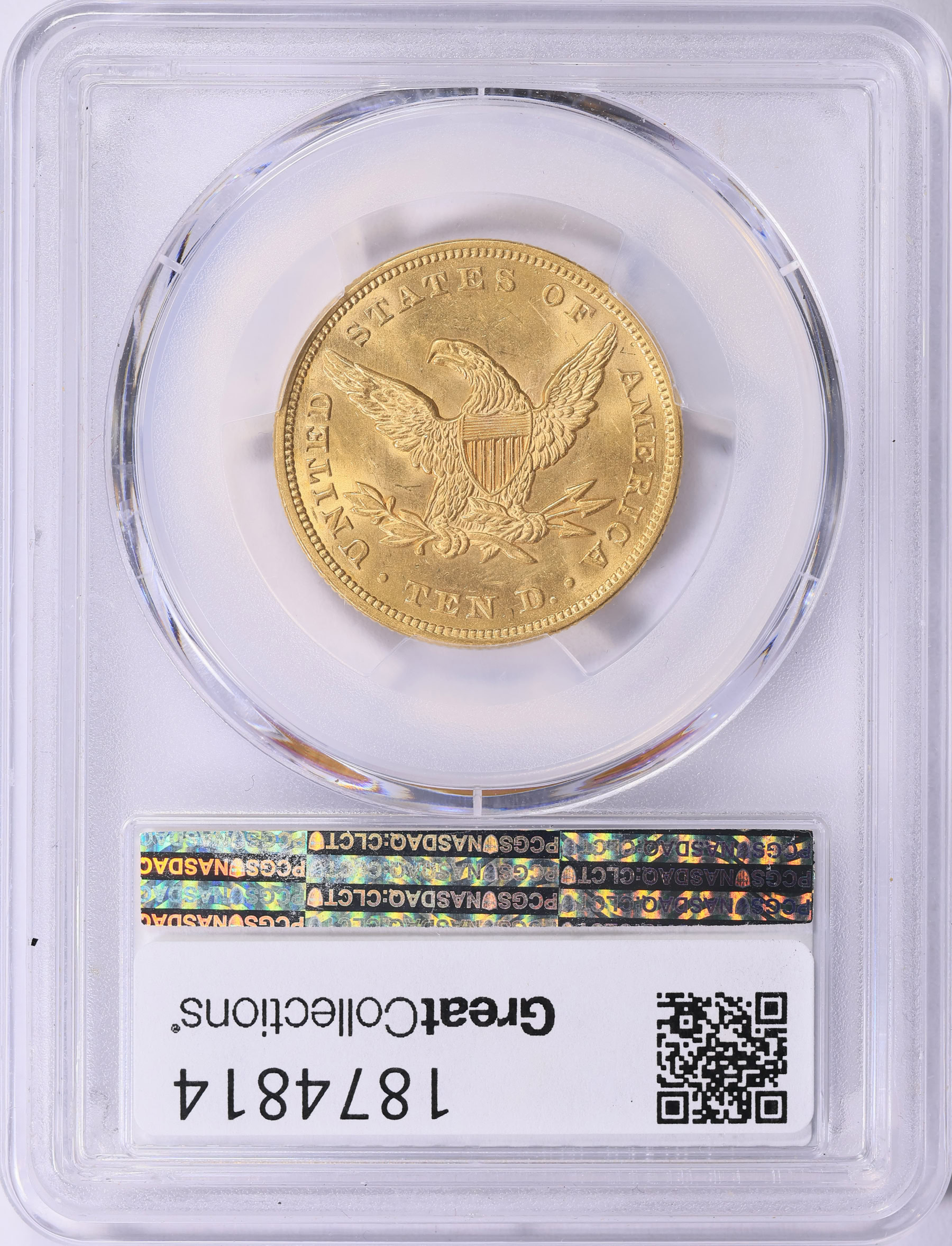 1857 Liberty Gold Eagle PCGS MS-61 (Item 1874814) | GreatCollections Coin Auctions