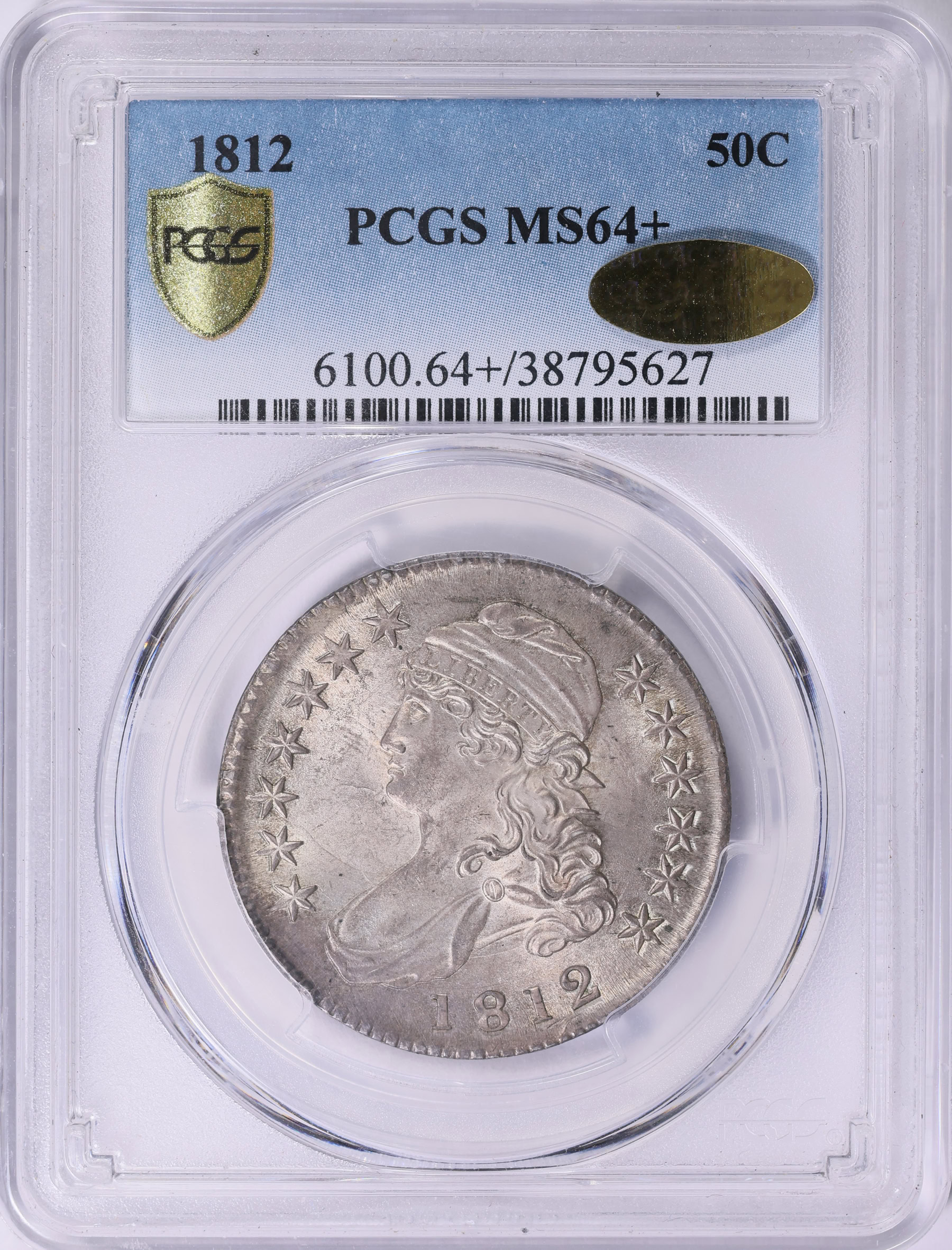 1812 Capped Bust Half Dollar PCGS MS-64+ (CAC Gold) (Item 1874817 ...