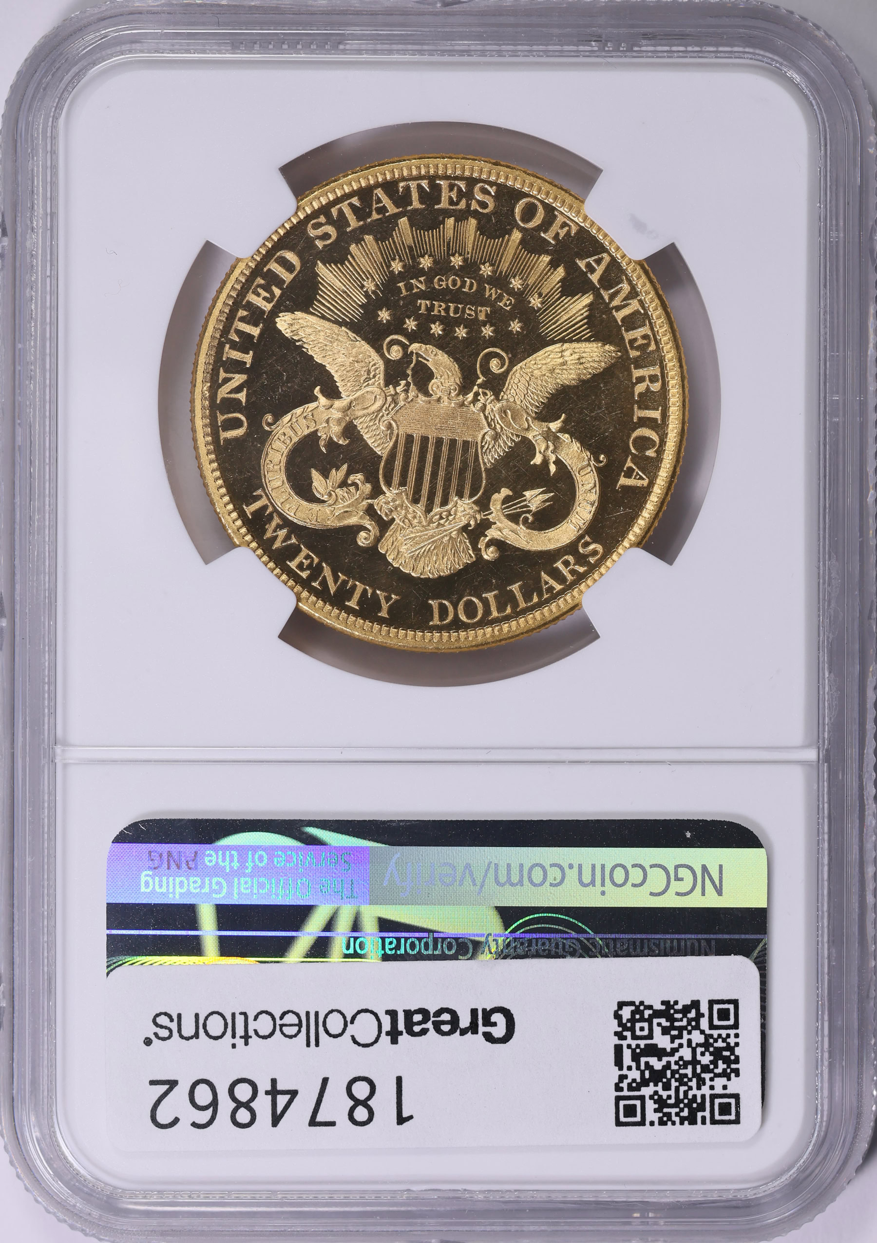 1882 Liberty Gold Double Eagle NGC Proof-65+ ★ UC (Item 1874862) | GreatCollections Coin Auctions