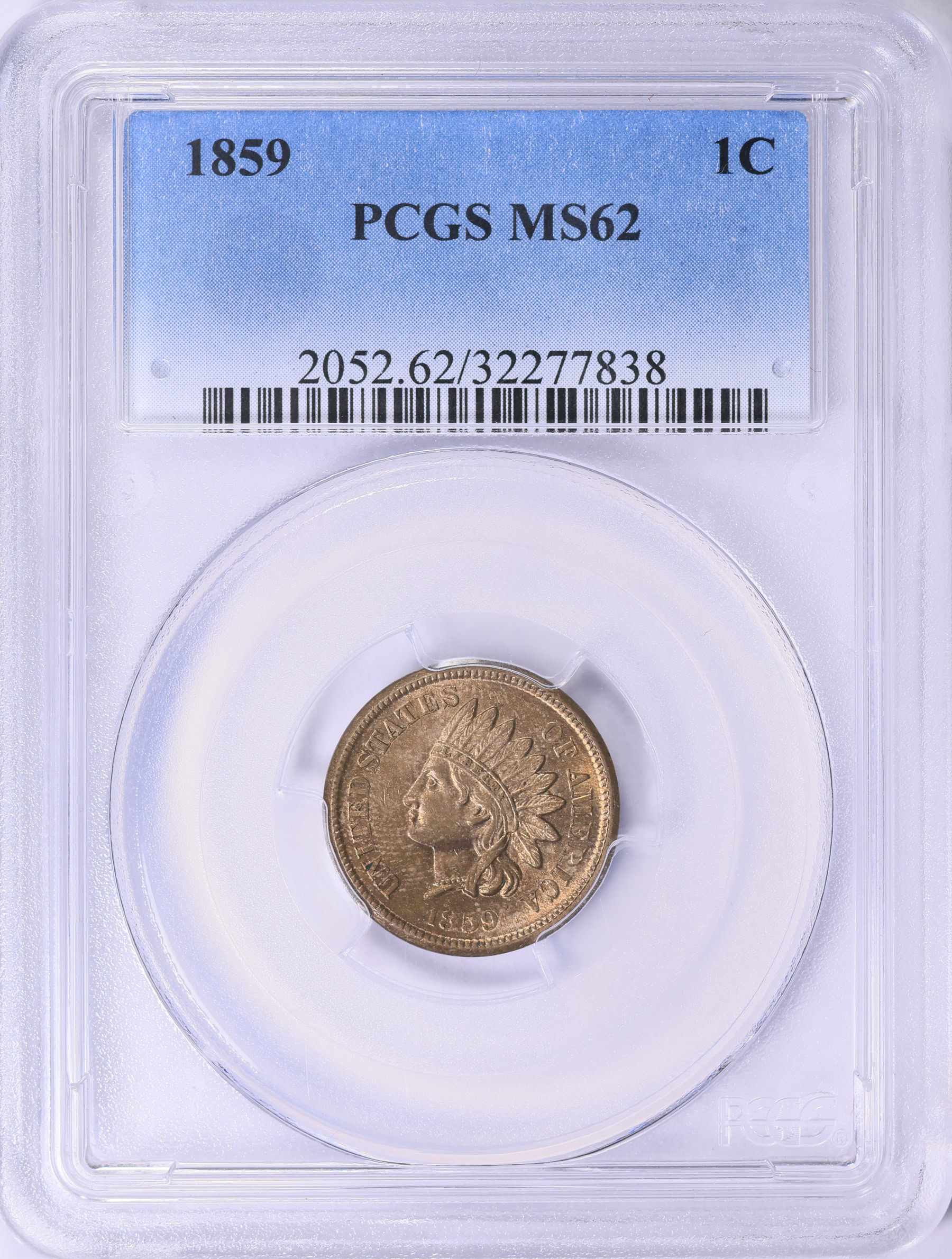 1859 Indian Cent PCGS MS-62 (Item 1874903) | GreatCollections Coin Auctions
