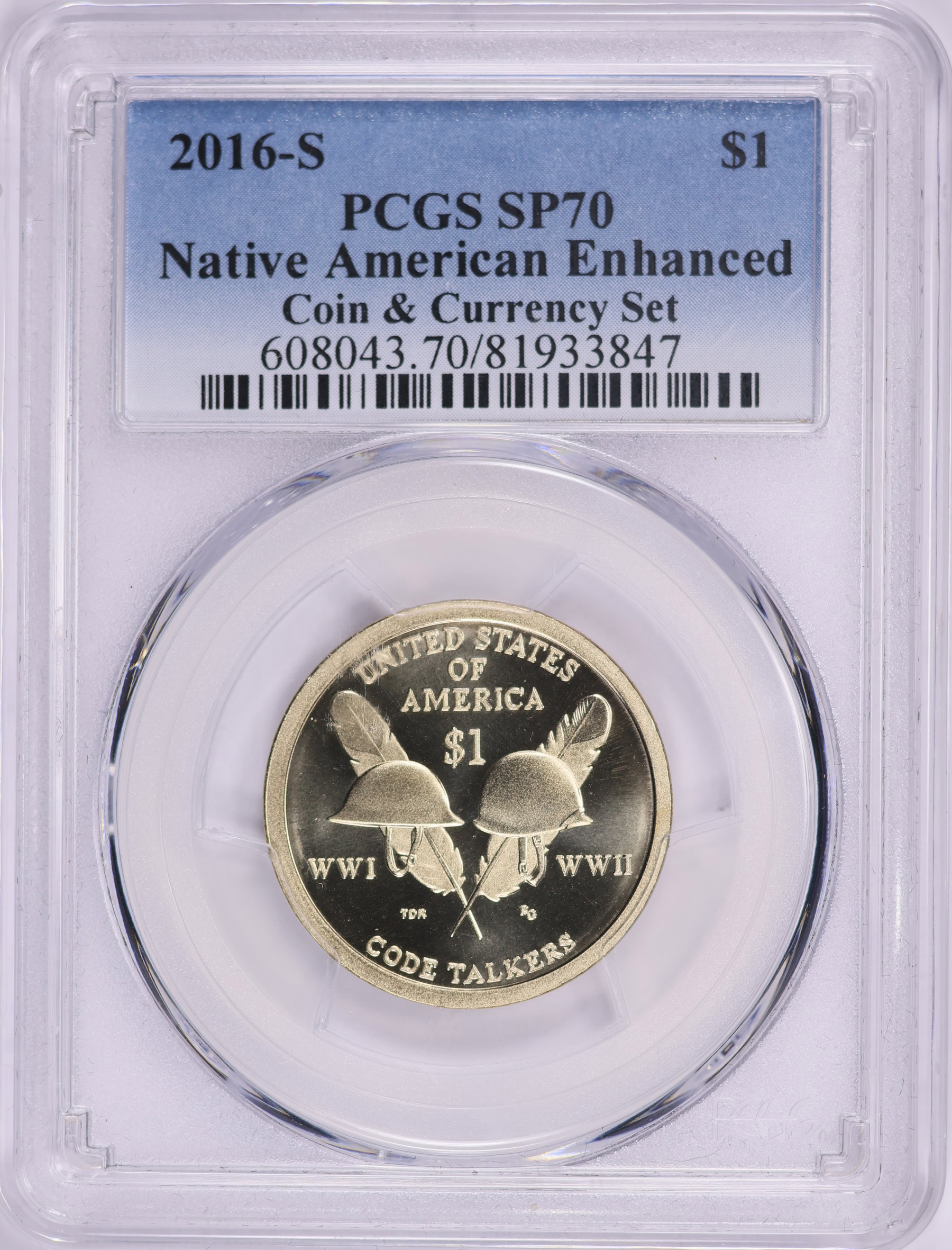 2016-S Sacagawea Dollar Wartime Code Talkers Enhanced Finish (From the ...