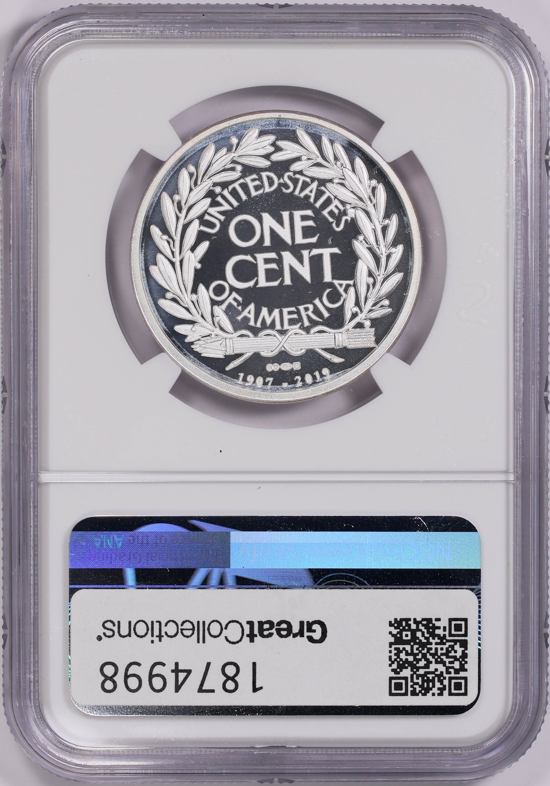 Saint-Gaudens Commemorative National Park Foundation Liberty One Cent ...