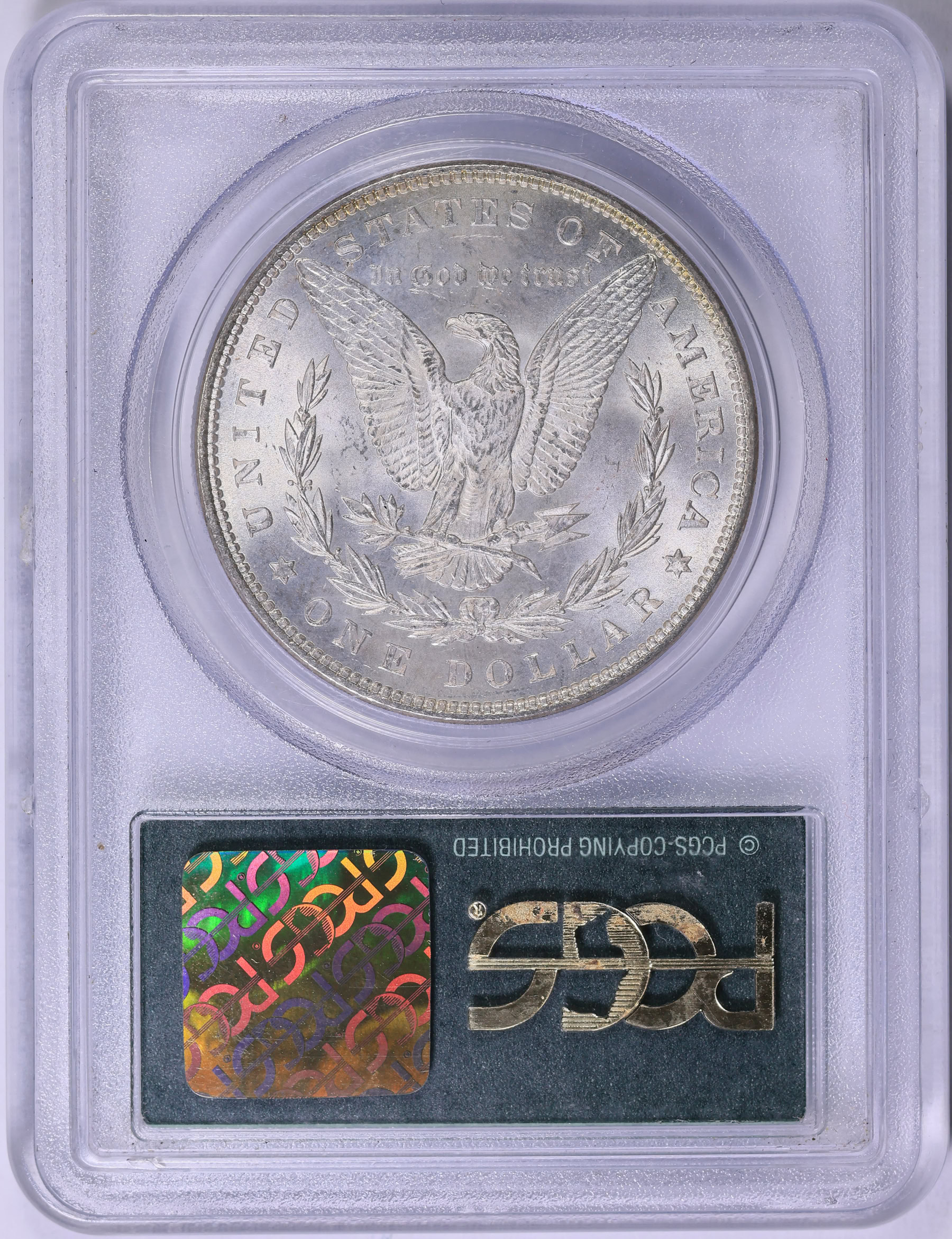 1885 Morgan Silver Dollar PCGS MS-64 (CAC Green) OGH (Toned) (Item 1875119) | GreatCollections ...