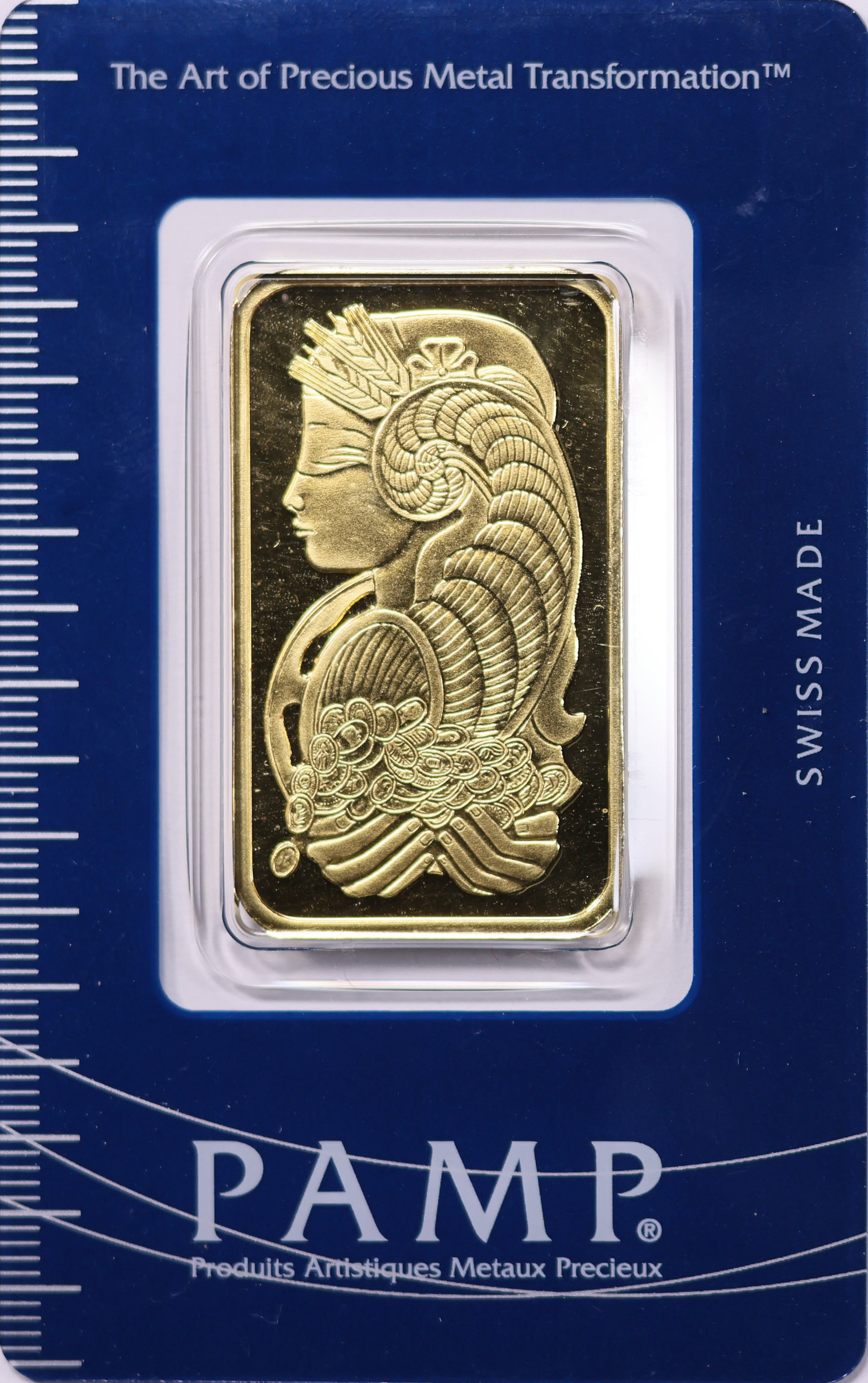 Switzerland ND Gold 1oz PAMP Ingot/Bar Uncertified in Card of Issue ...