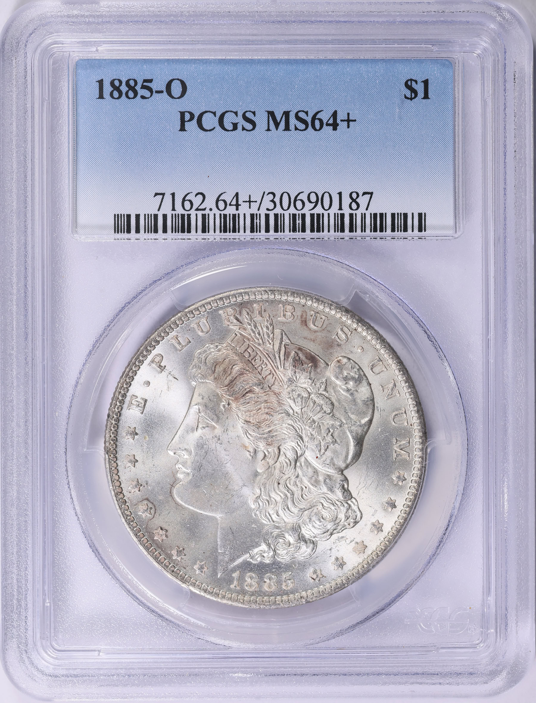 1885-O Morgan Silver Dollar PCGS MS-64+ (Item 1876019) | GreatCollections Coin Auctions