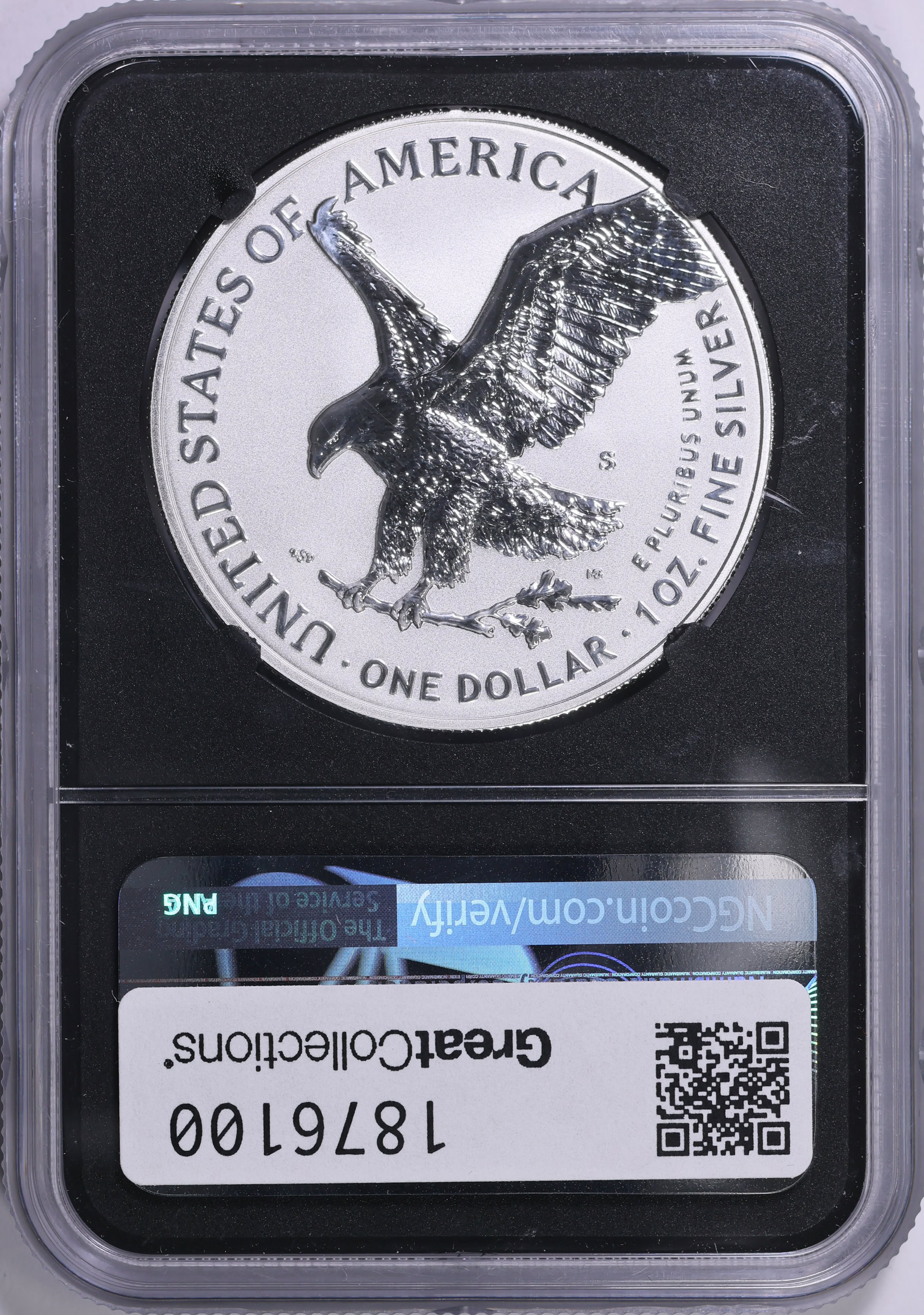 2021-S $1 Silver Eagle Type 2 Reverse Proof Designer Edition First Day of Issue NGC Proof-70 ...