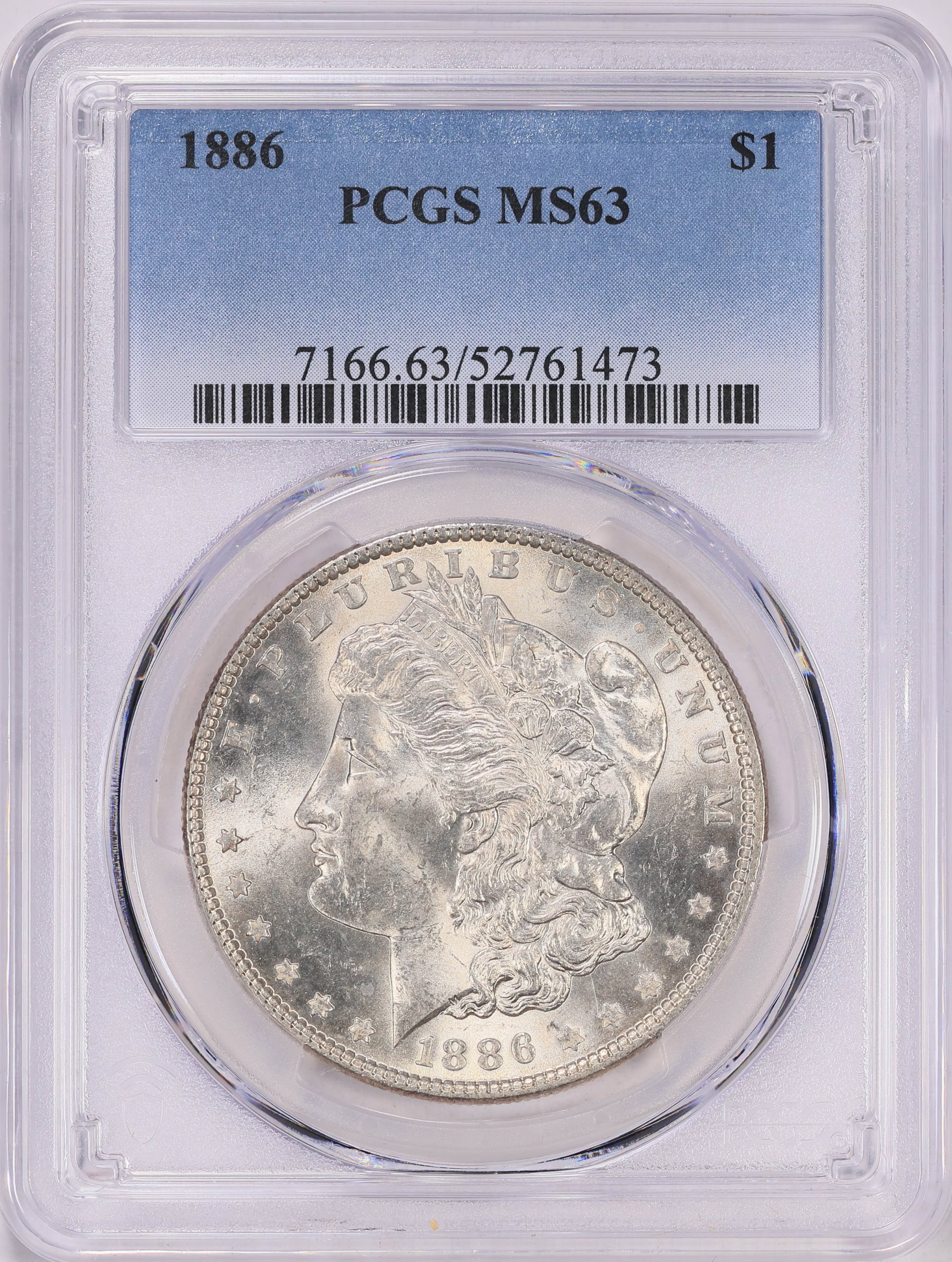 1886 Morgan Silver Dollar PCGS MS-63 (Item 1876219) | GreatCollections Coin Auctions