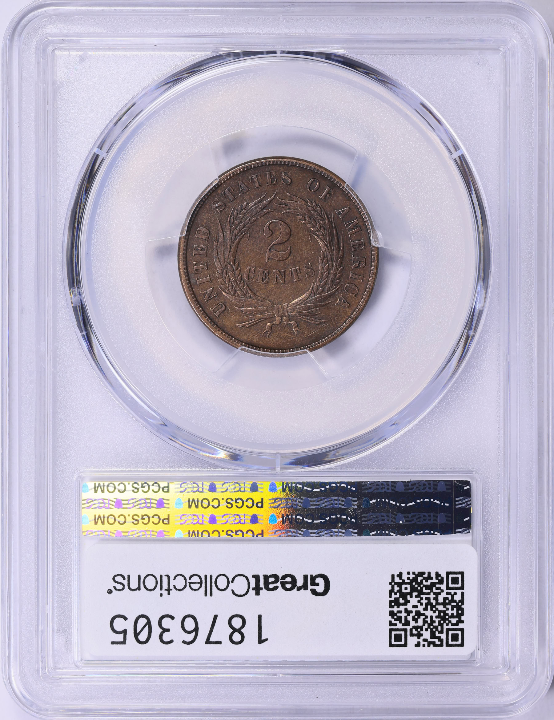1867 Two-Cent Piece Doubled Die Obverse FS-101 PCGS Genuine Unc Details (Item 1876305 ...