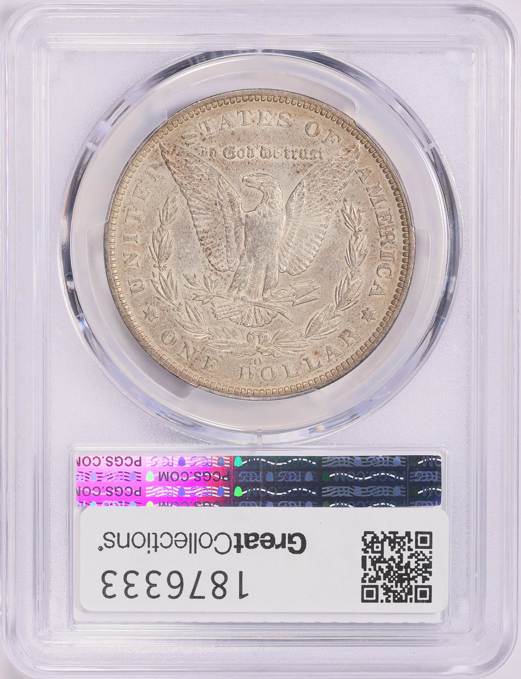 1886-O Morgan Silver Dollar PCGS Genuine AU Details (Item 1876333) | GreatCollections Coin Auctions
