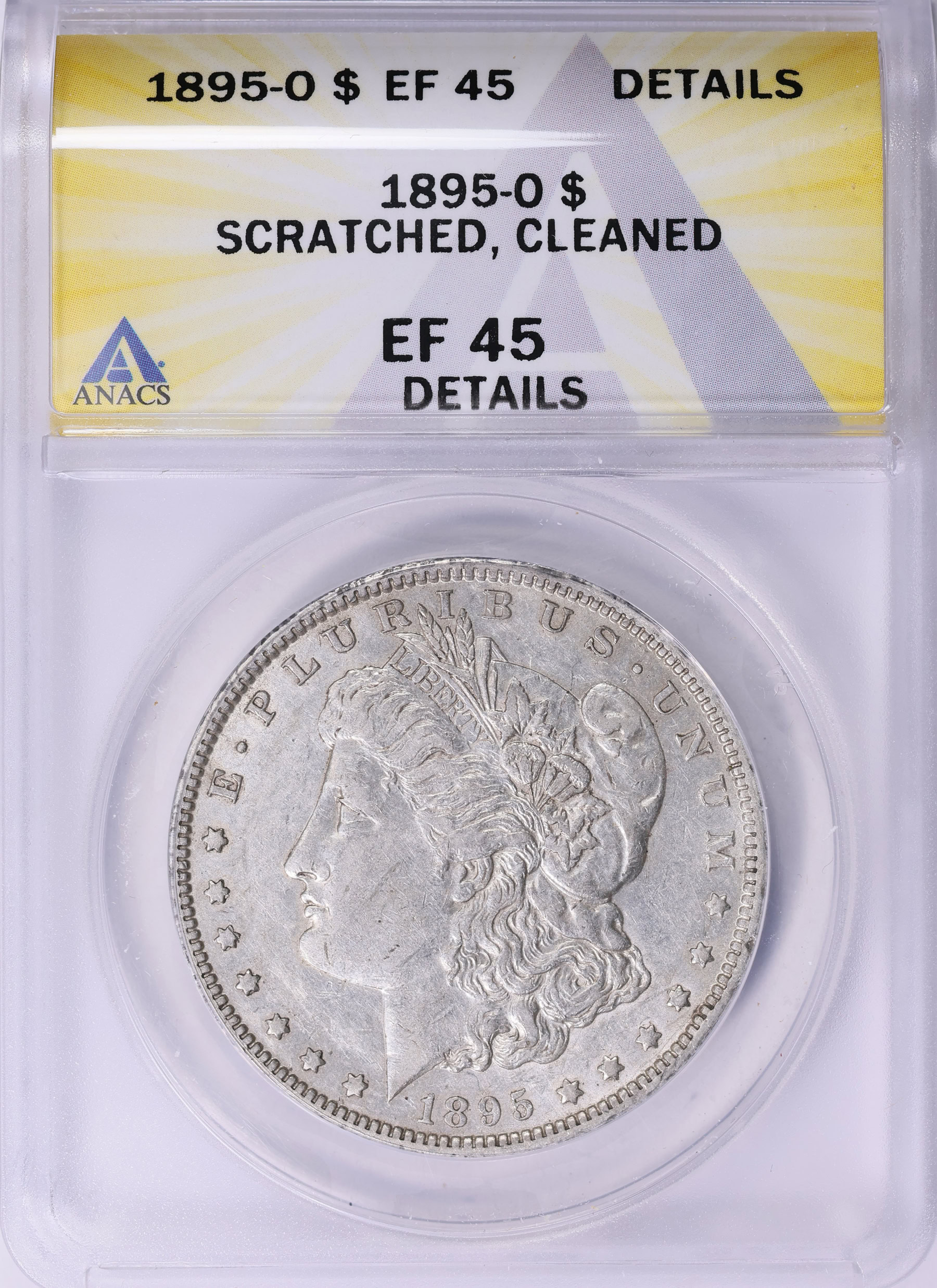 1895-O Morgan Silver Dollar ANACS XF-45 Details (Item 1876367) | GreatCollections Coin Auctions