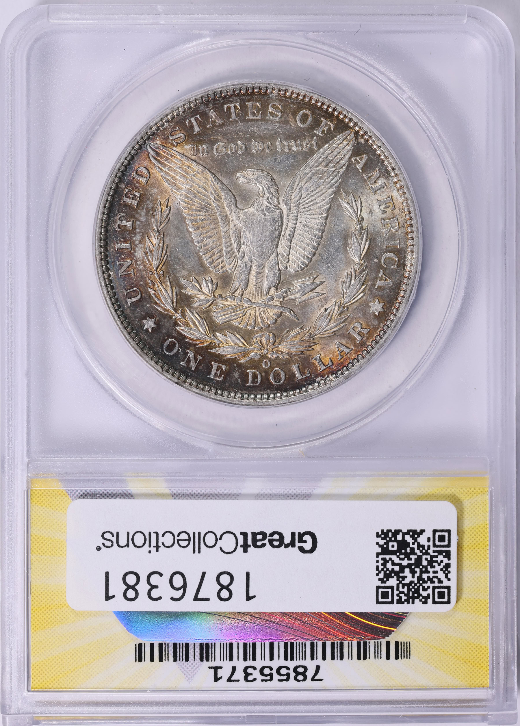 1896-O Morgan Silver Dollar ANACS AU-55 Details (Item 1876381) | GreatCollections Coin Auctions