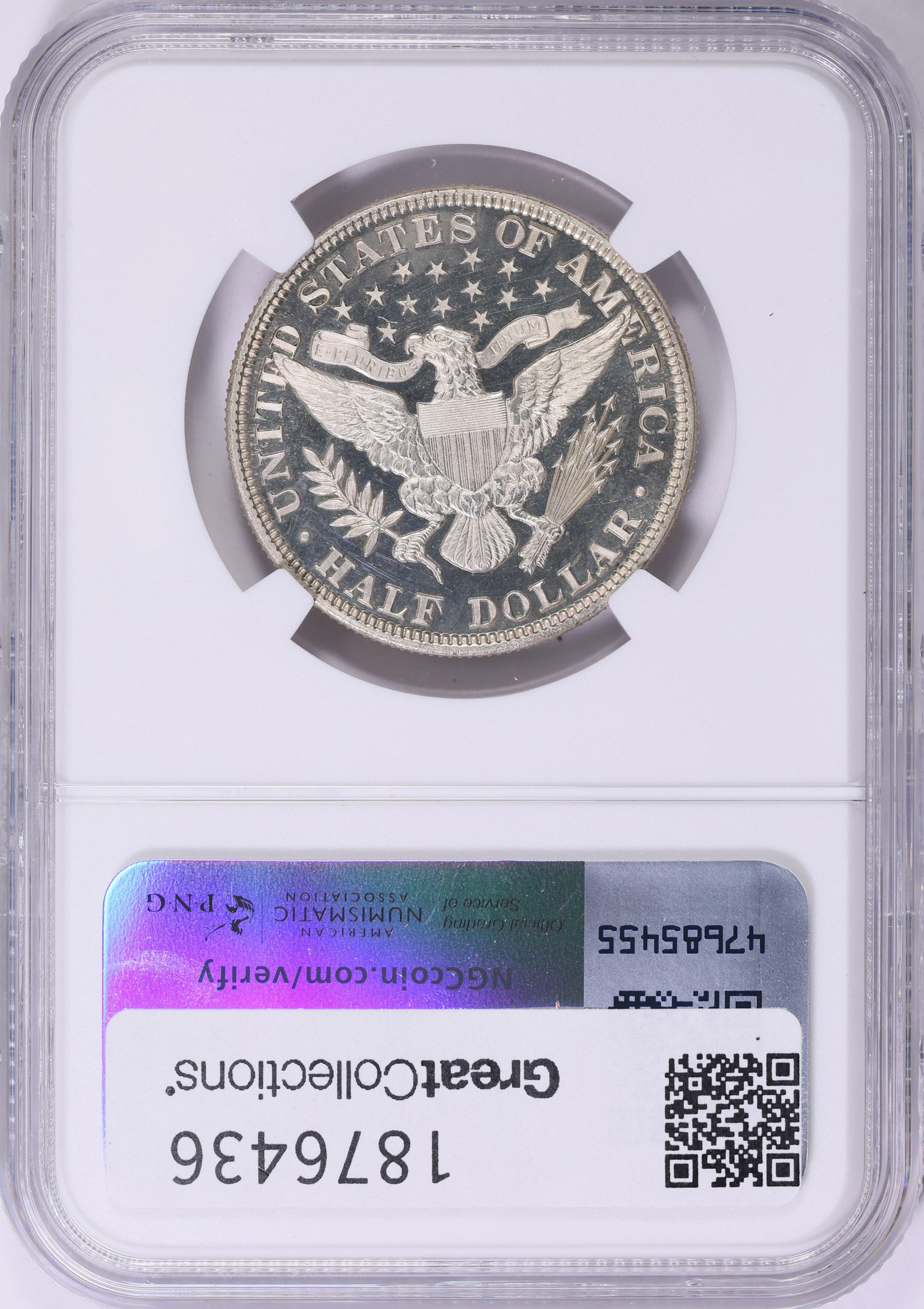 1897 Barber Half Dollar NGC Proof-66 UC (Item 1876436) | GreatCollections Coin Auctions