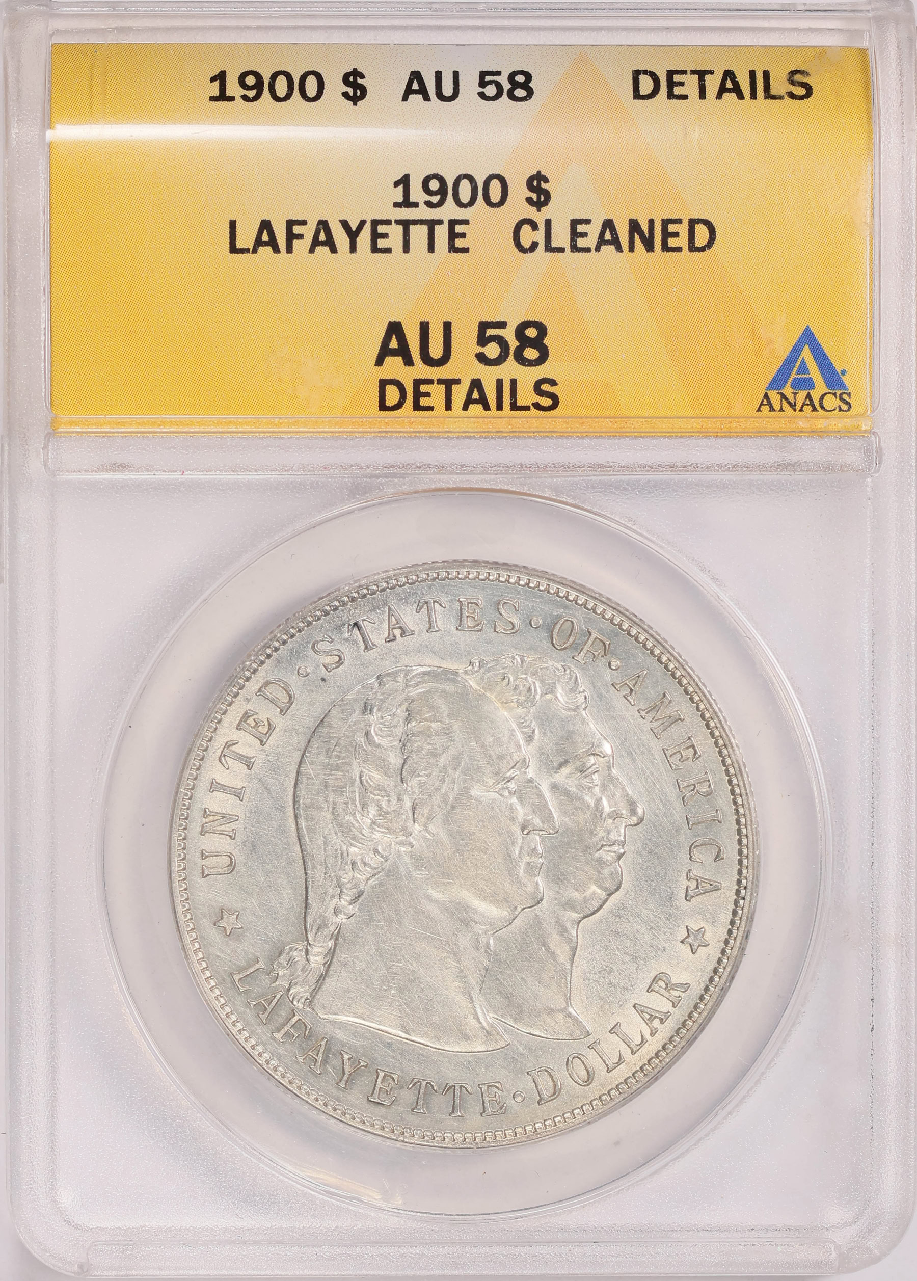 1900 Lafayette Dollar ANACS AU-58 Details (Item 1876614 ...