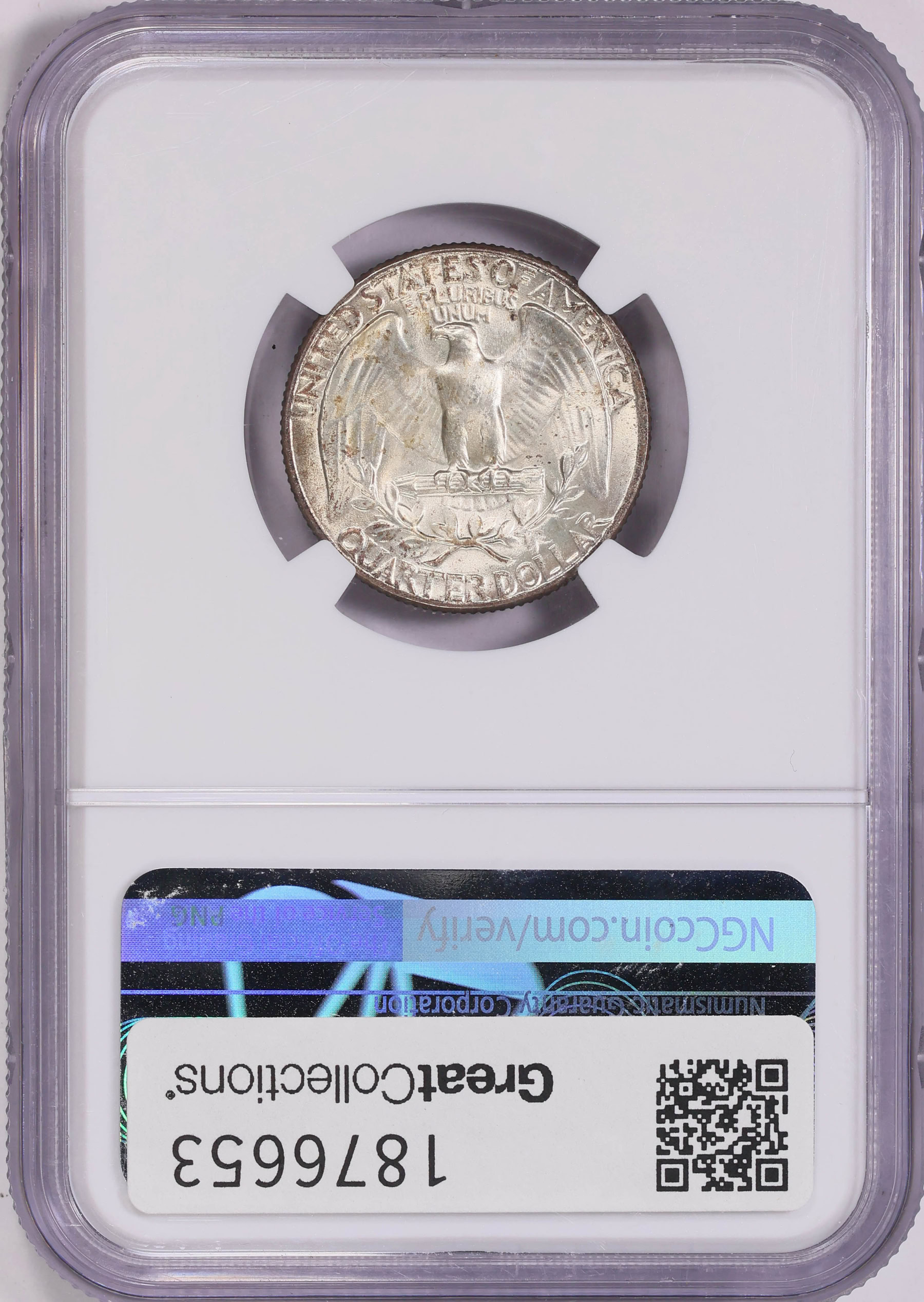1950 Washington Quarter Doubled Die Reverse FS-801 NGC MS-67 (Item ...
