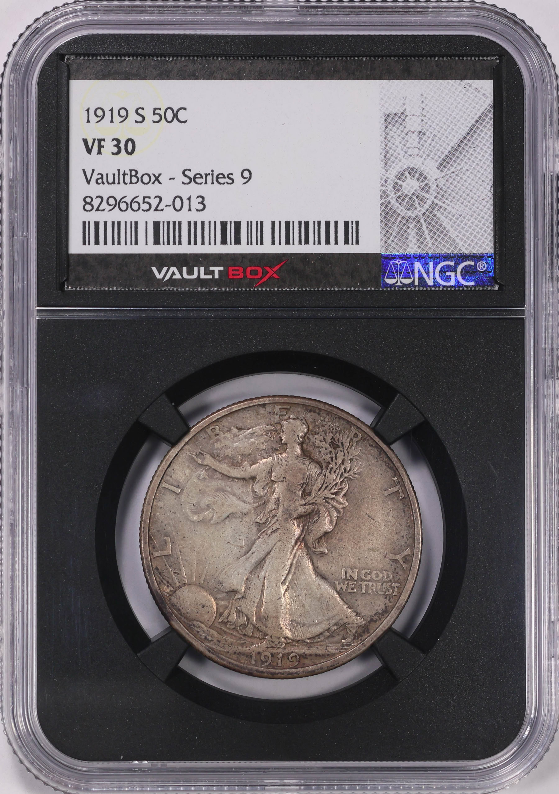 1919-S Walking Liberty Half Dollar NGC VF-30 (VaultBox Series 9) (Item 1876861 ...