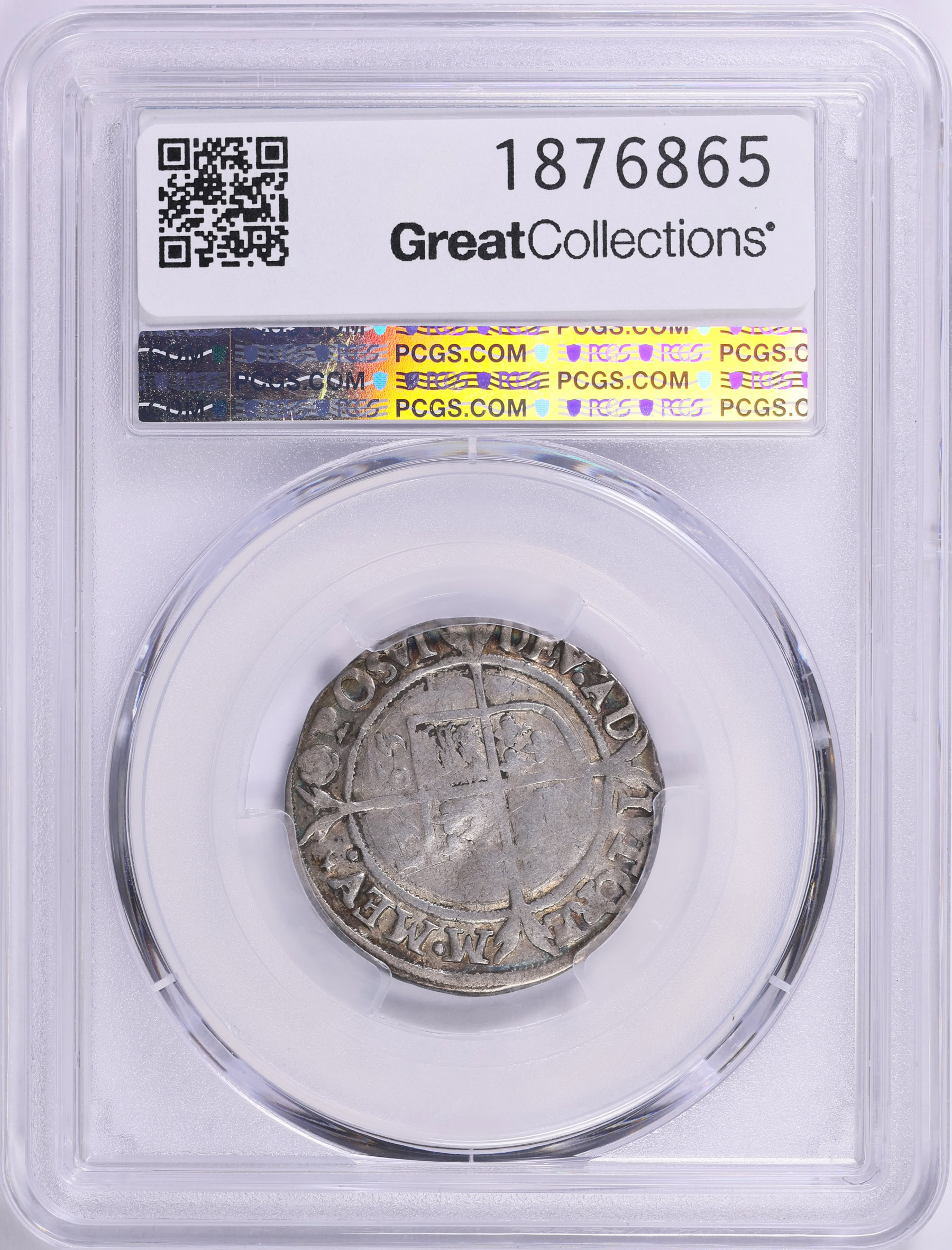 Great Britain 1565 Silver 6 Pence Rose Privy PCGS F-15 (Item 1876865 ...