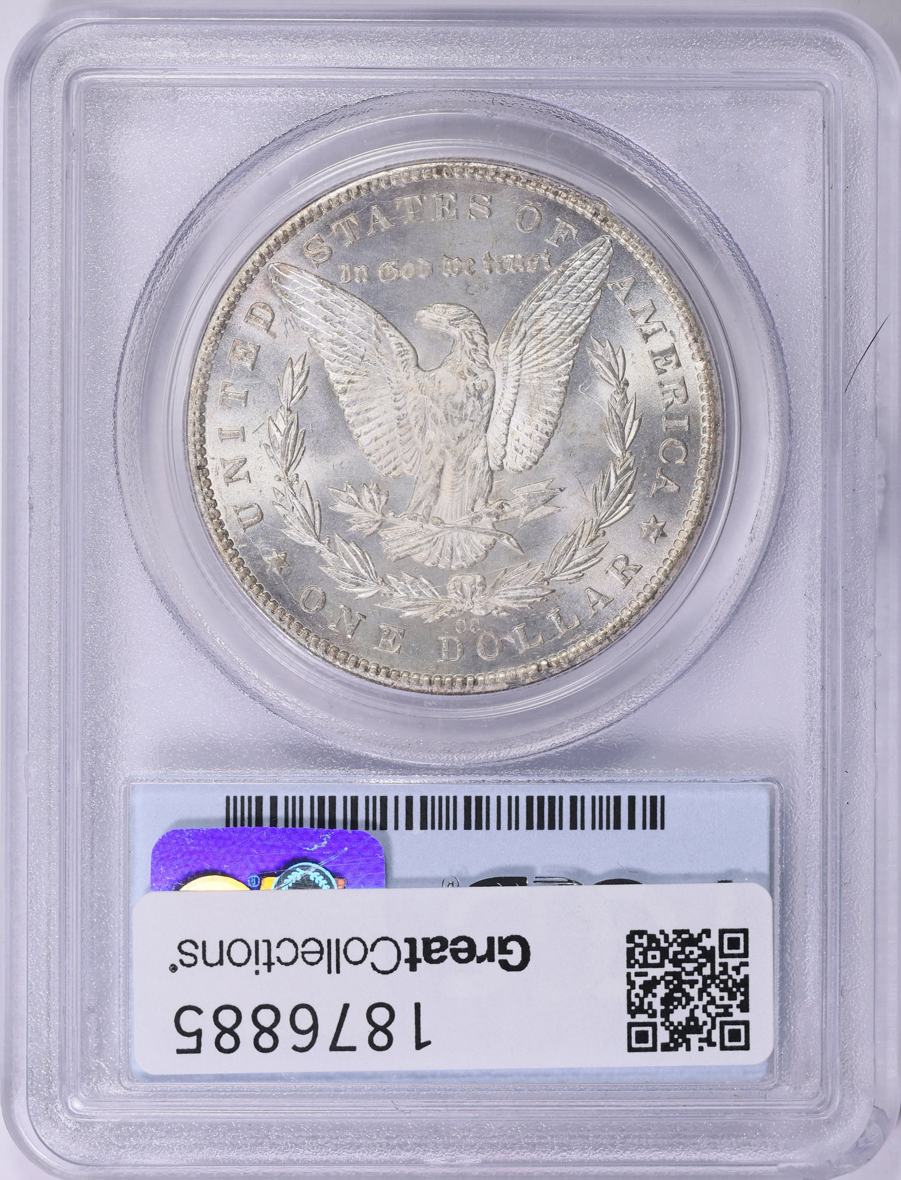 1893-CC Morgan Silver Dollar PCGS MS-63 (CAC Green) (Item 1876885) | GreatCollections Coin Auctions
