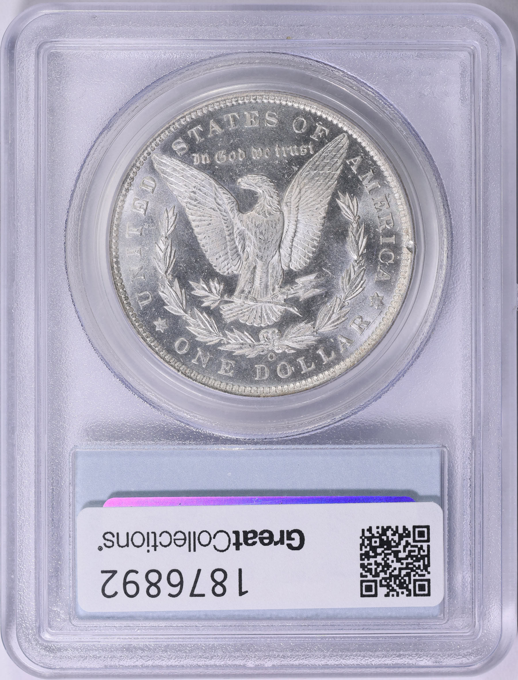 1890-O Morgan Silver Dollar PCGS MS-64 DMPL (CAC Green) (Item 1876892) | GreatCollections Coin ...