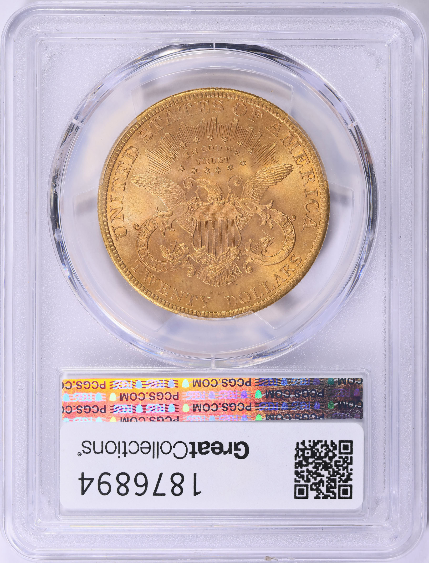 1900 Liberty Gold Double Eagle PCGS MS-66 (Item 1876894) | GreatCollections Coin Auctions