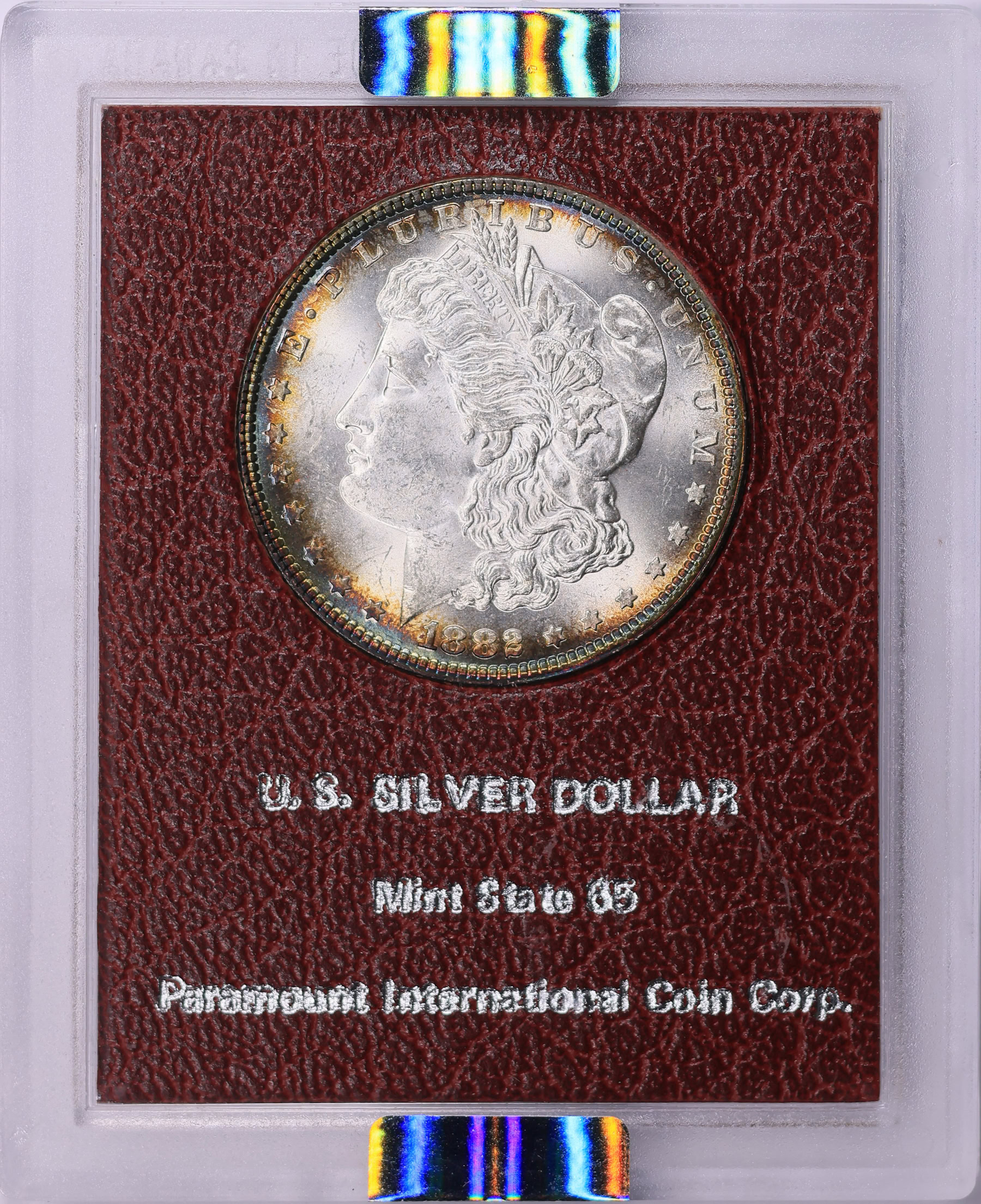 1882 Morgan Silver Dollar NGC MS-63 (Paramount Red Holder) (Toned ...