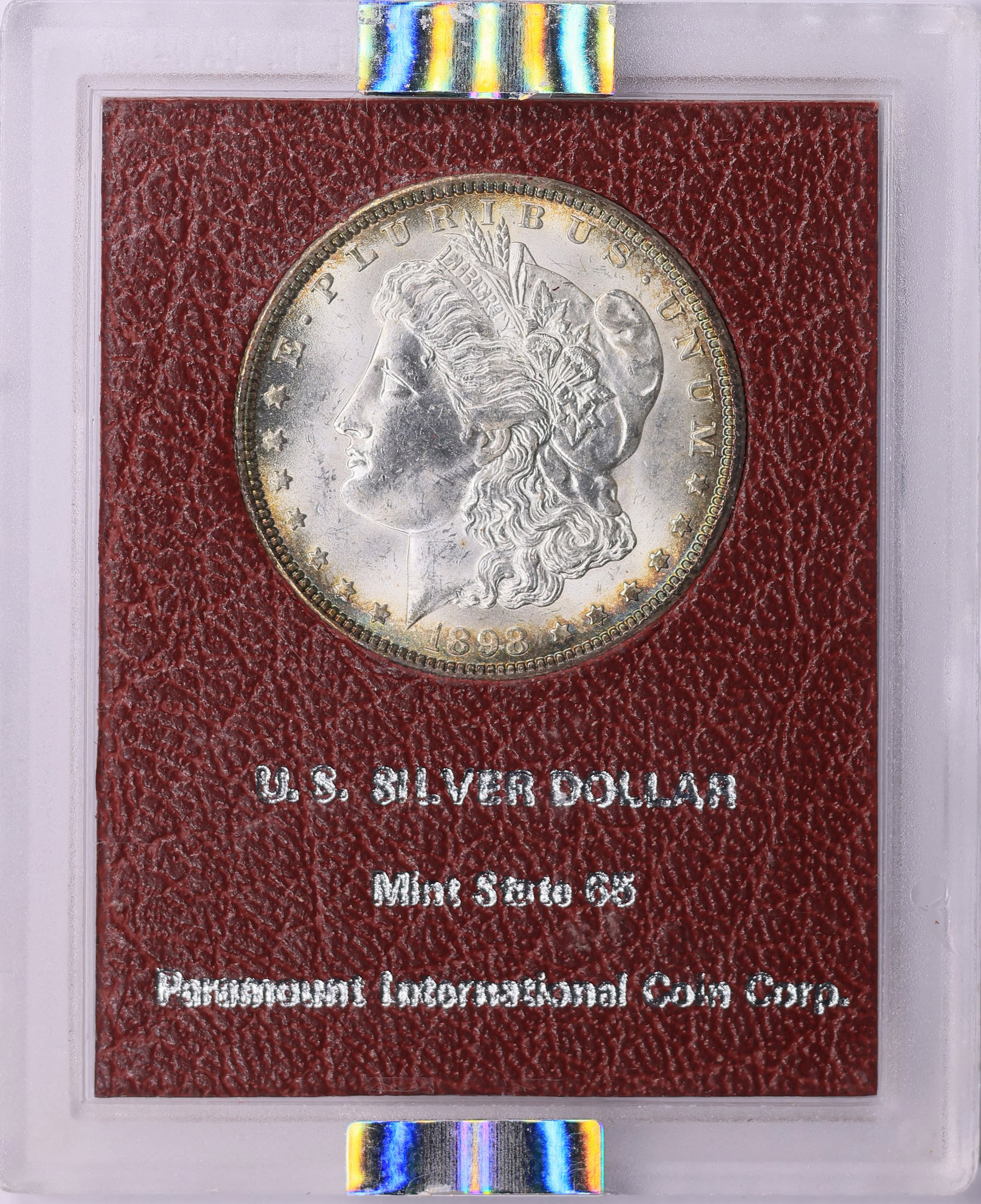 1898-O Morgan Silver Dollar NGC MS-64 (Paramount Red Holder) (Toned) | NGC Cert #4116194-003 ...