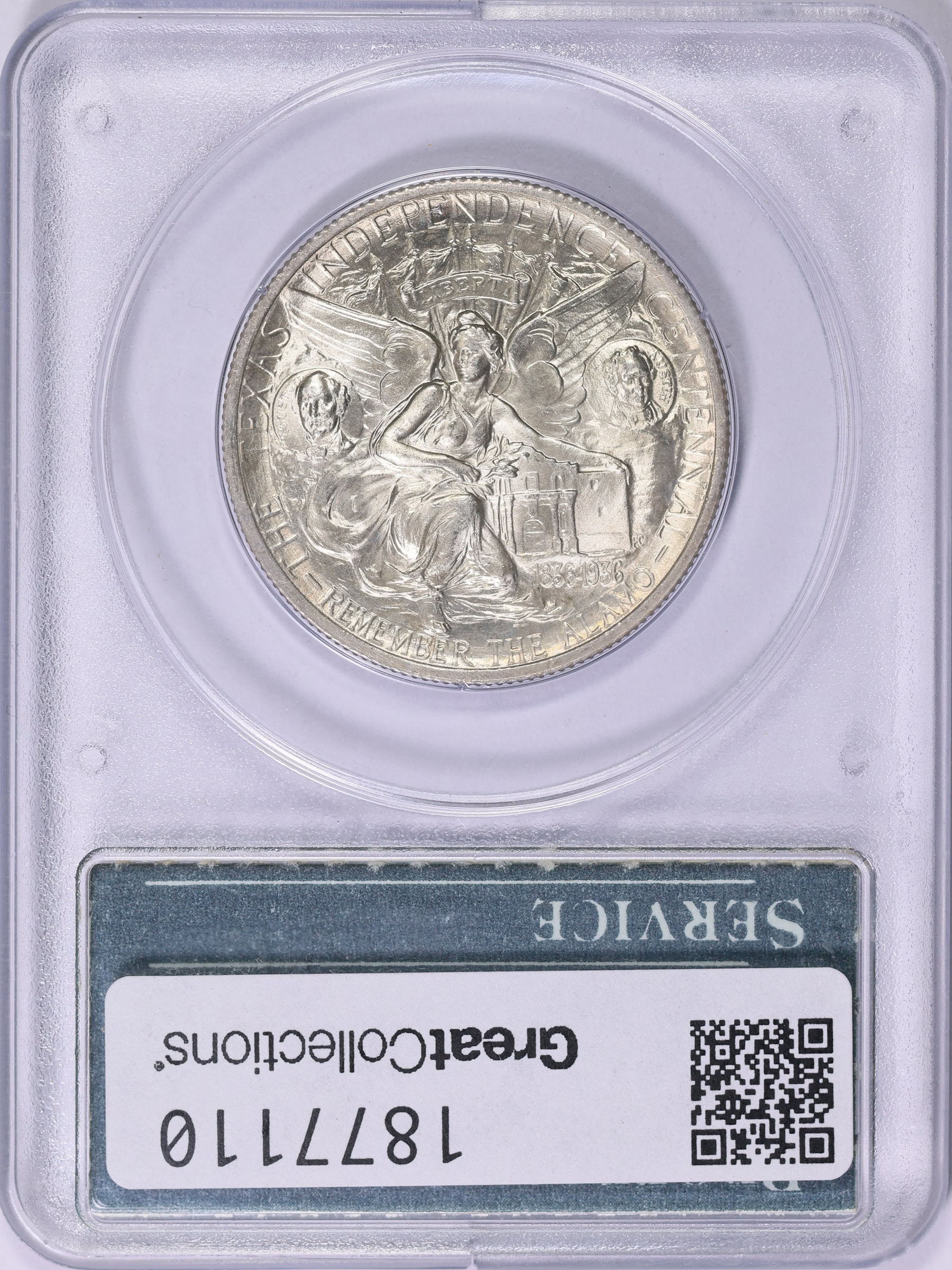 1936 Texas Centennial Half Dollar PCGS MS-65 OGH (1st Gen) (Item ...