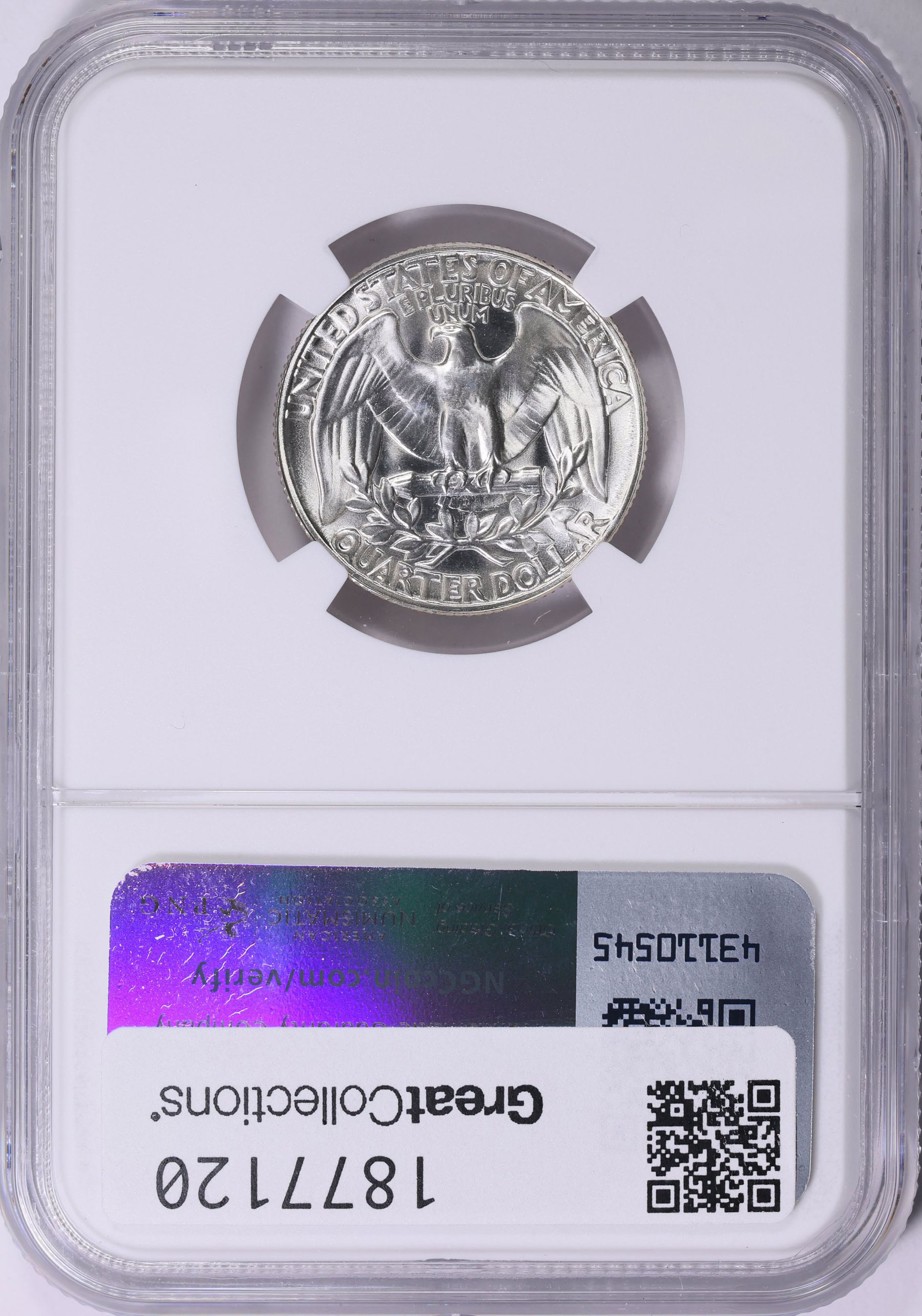 1954 Washington Quarter NGC Proof-68 (Item 1877120) | GreatCollections Coin Auctions