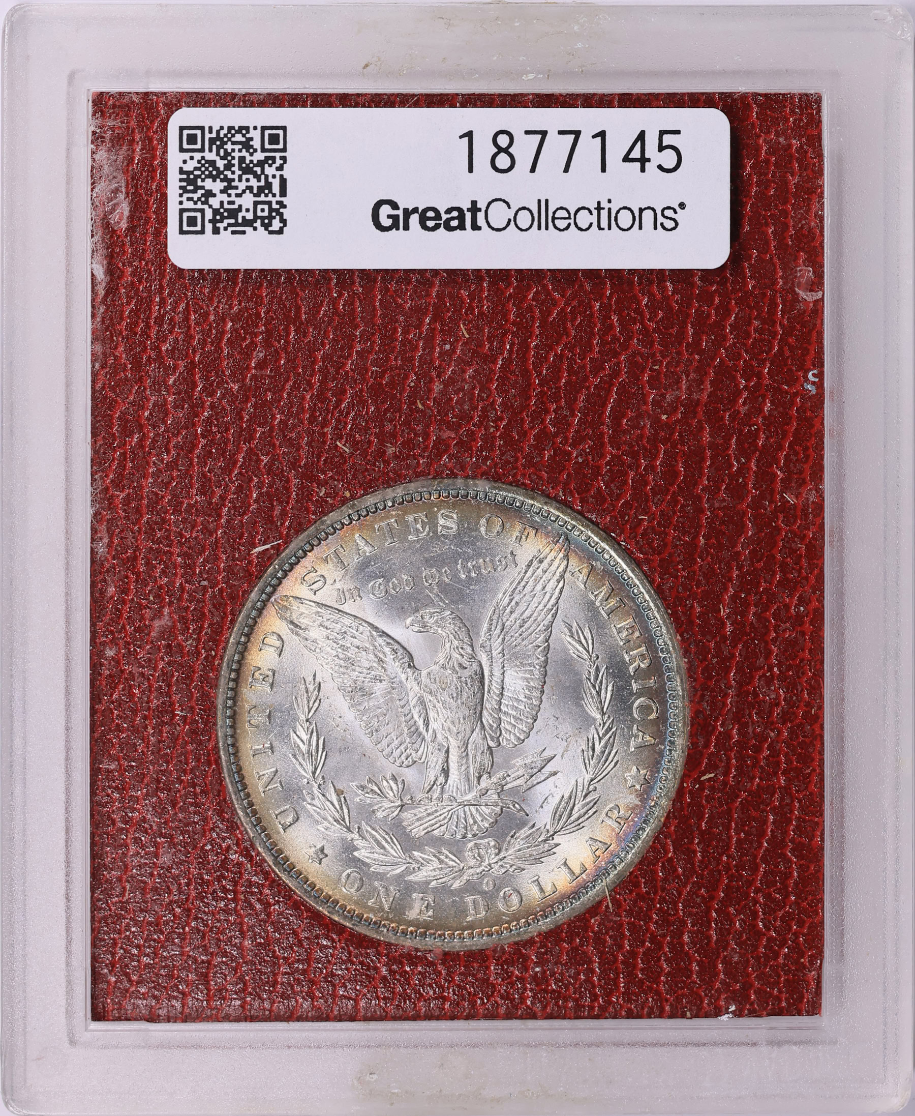 1888-O Morgan Silver Dollar MS-65 (Paramount Red Holder) (Toned) | Cert ...