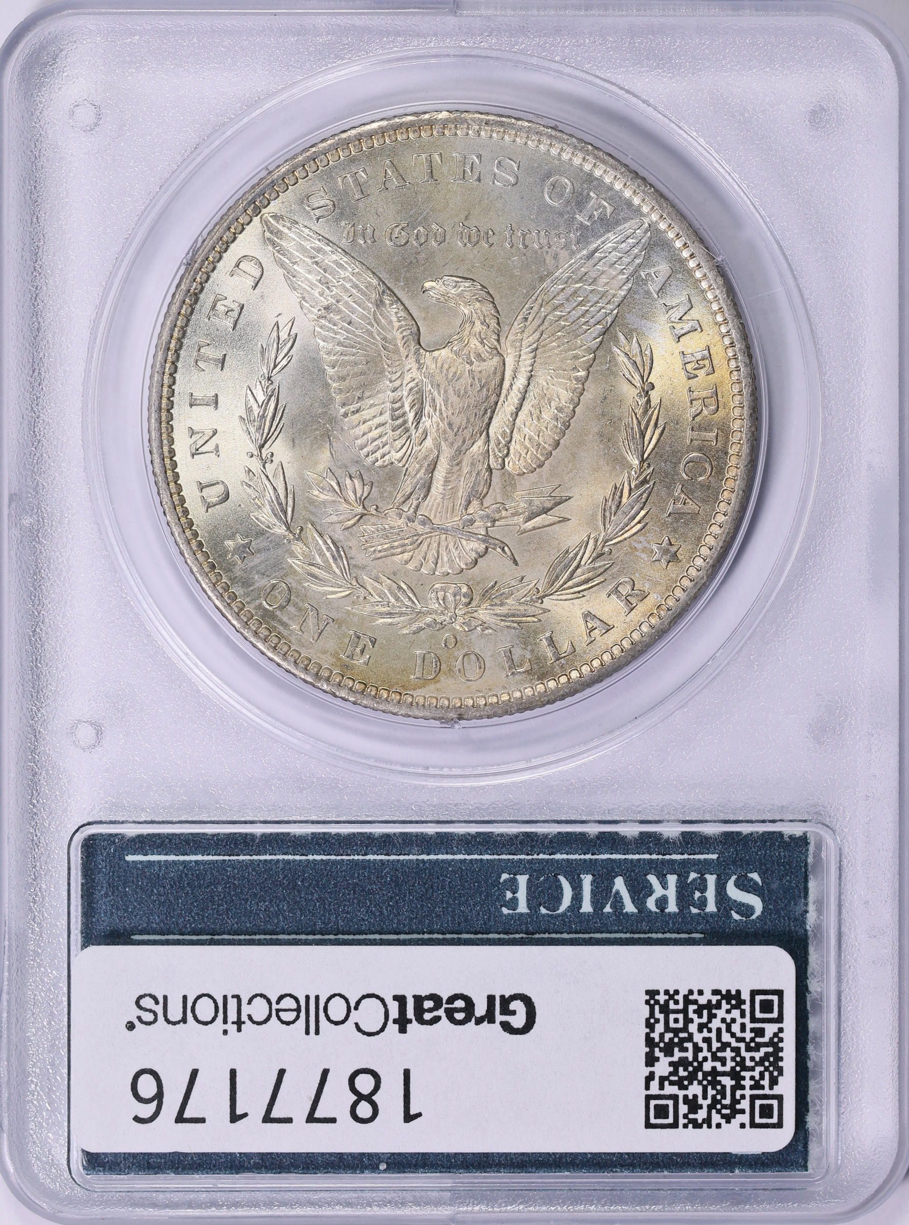 1885-O Morgan Silver Dollar PCGS MS-65 OGH (1st Gen) (Item 1877176) | GreatCollections Coin Auctions