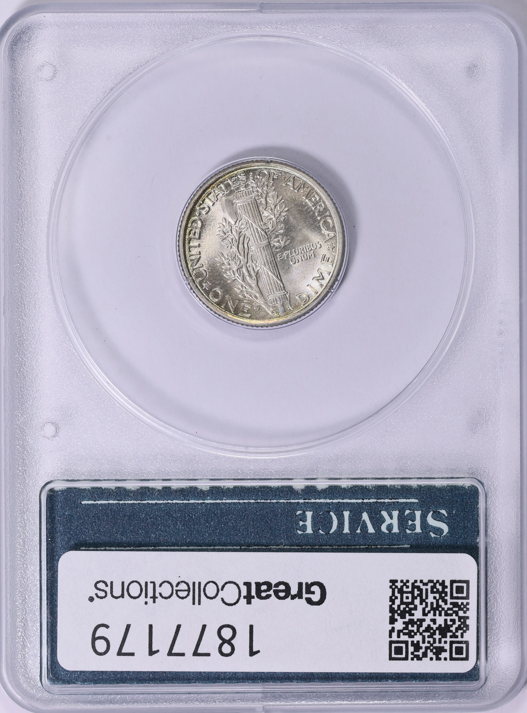 1934 Mercury Dime PCGS MS-65 FB OGH (1st Gen) (Item 1877179) | GreatCollections Coin Auctions
