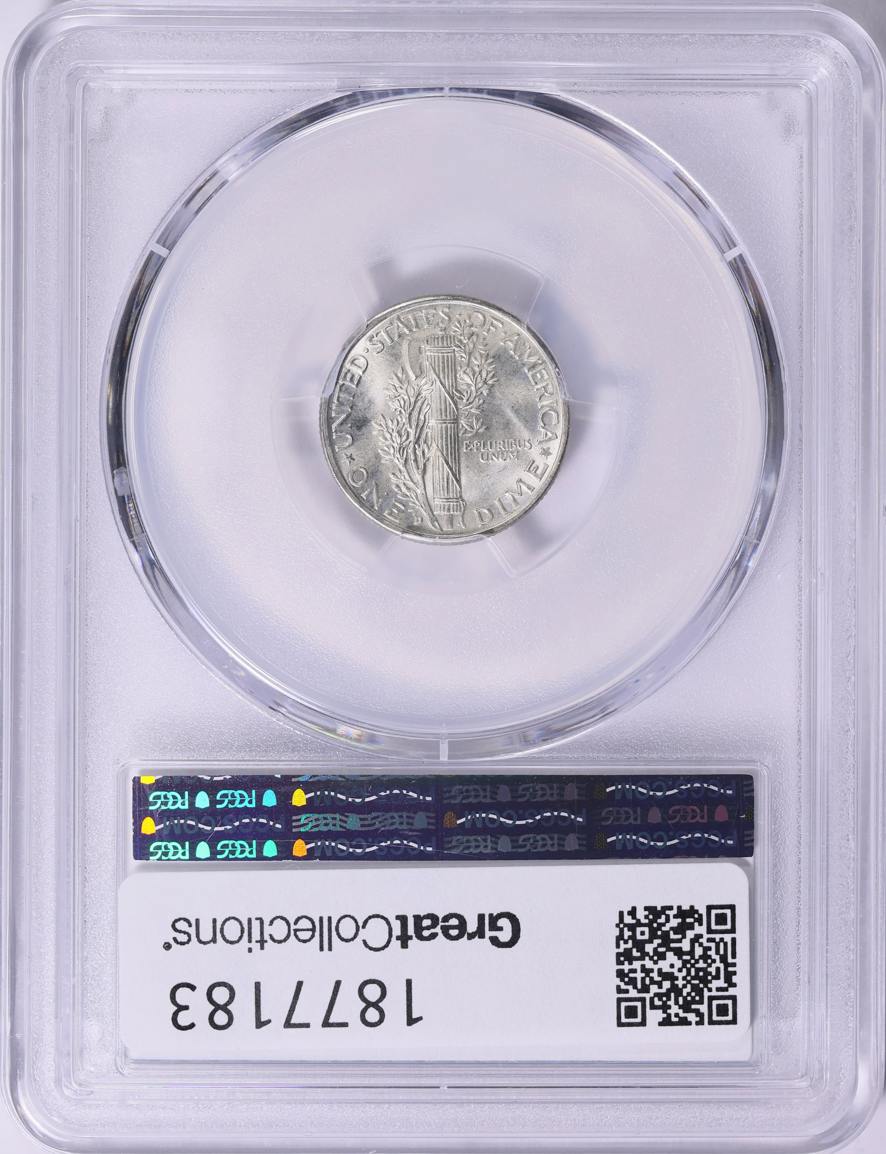 1943-D Mercury Dime PCGS MS-67 FB (Item 1877183) | GreatCollections Coin Auctions