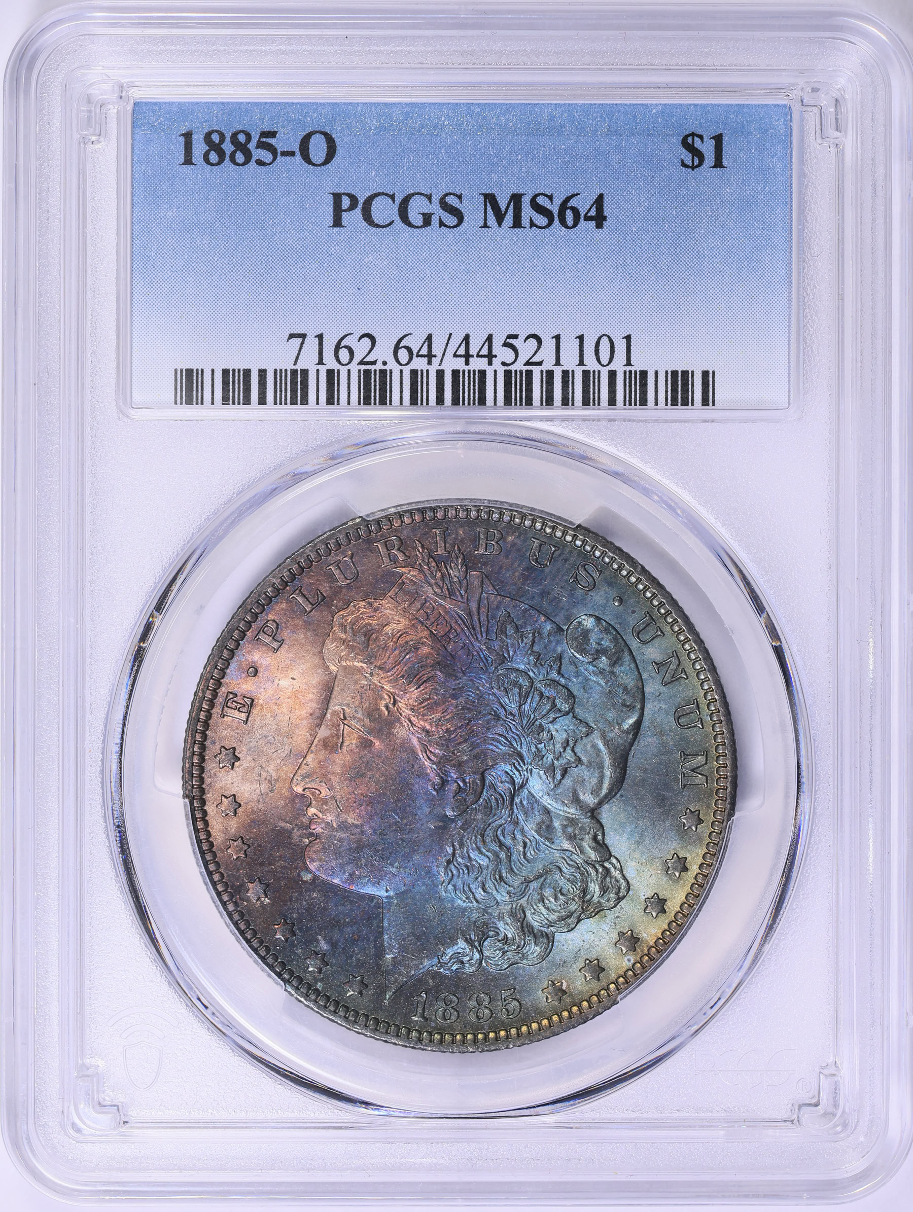 1885-O Morgan Silver Dollar PCGS MS-64 (Toned) (Item 1877197) | GreatCollections Coin Auctions