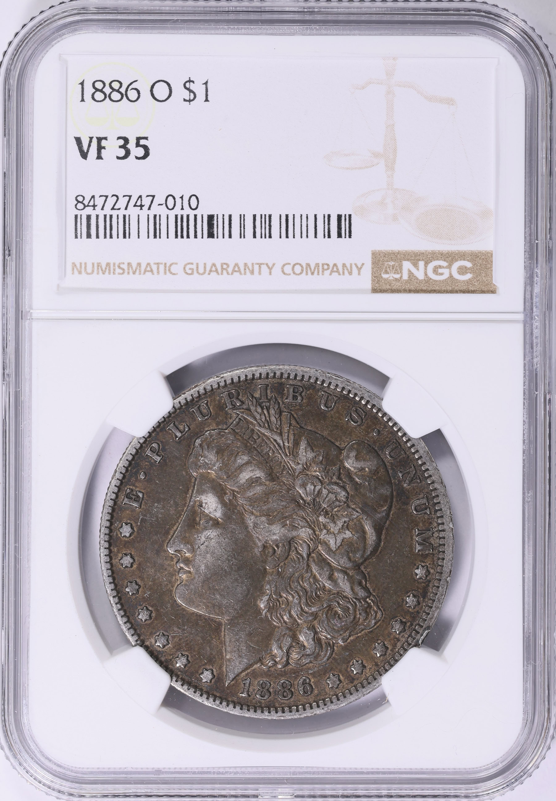 1886-O Morgan Silver Dollar NGC VF-35 (Item 1877255) | GreatCollections Coin Auctions