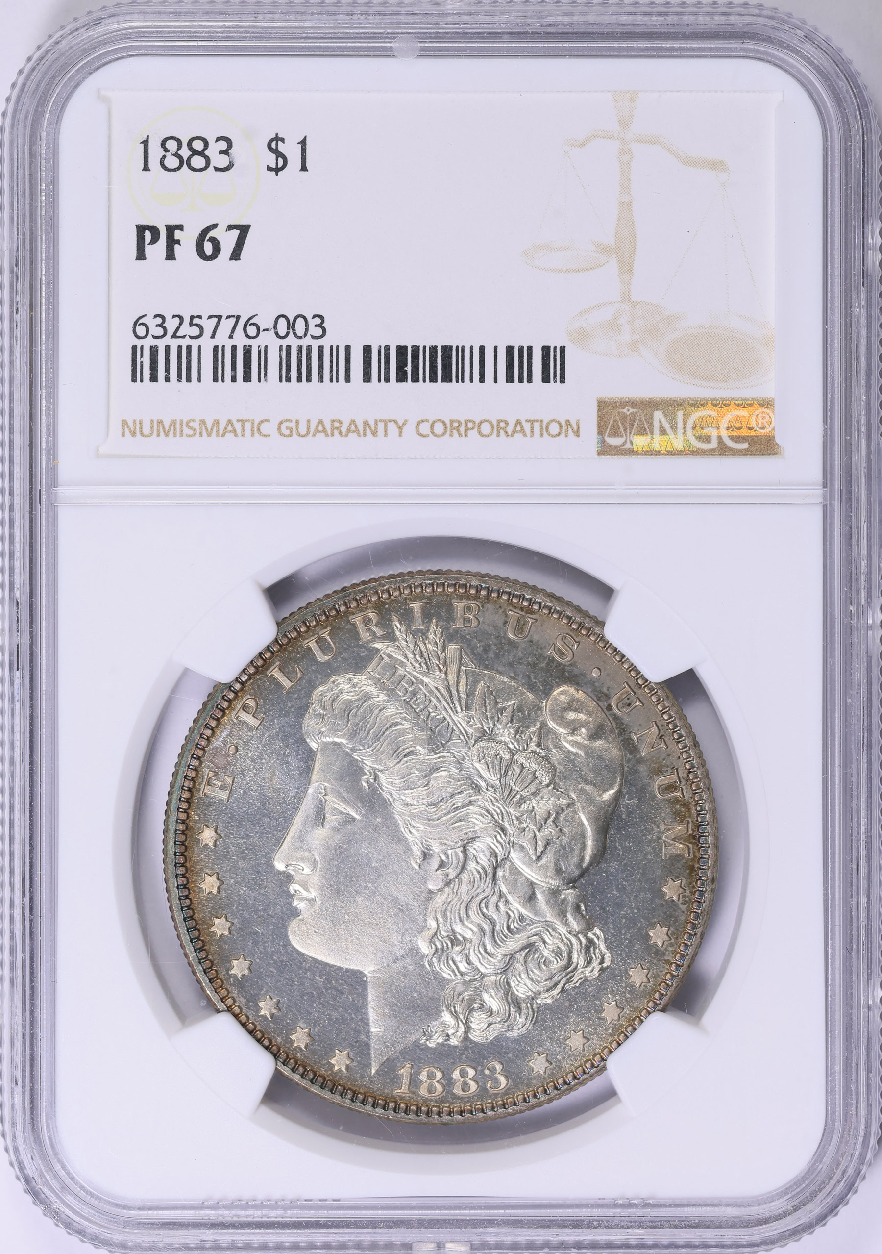 1883 Morgan Silver Dollar NGC Proof-67 (Toned) (Item 1877350 ...