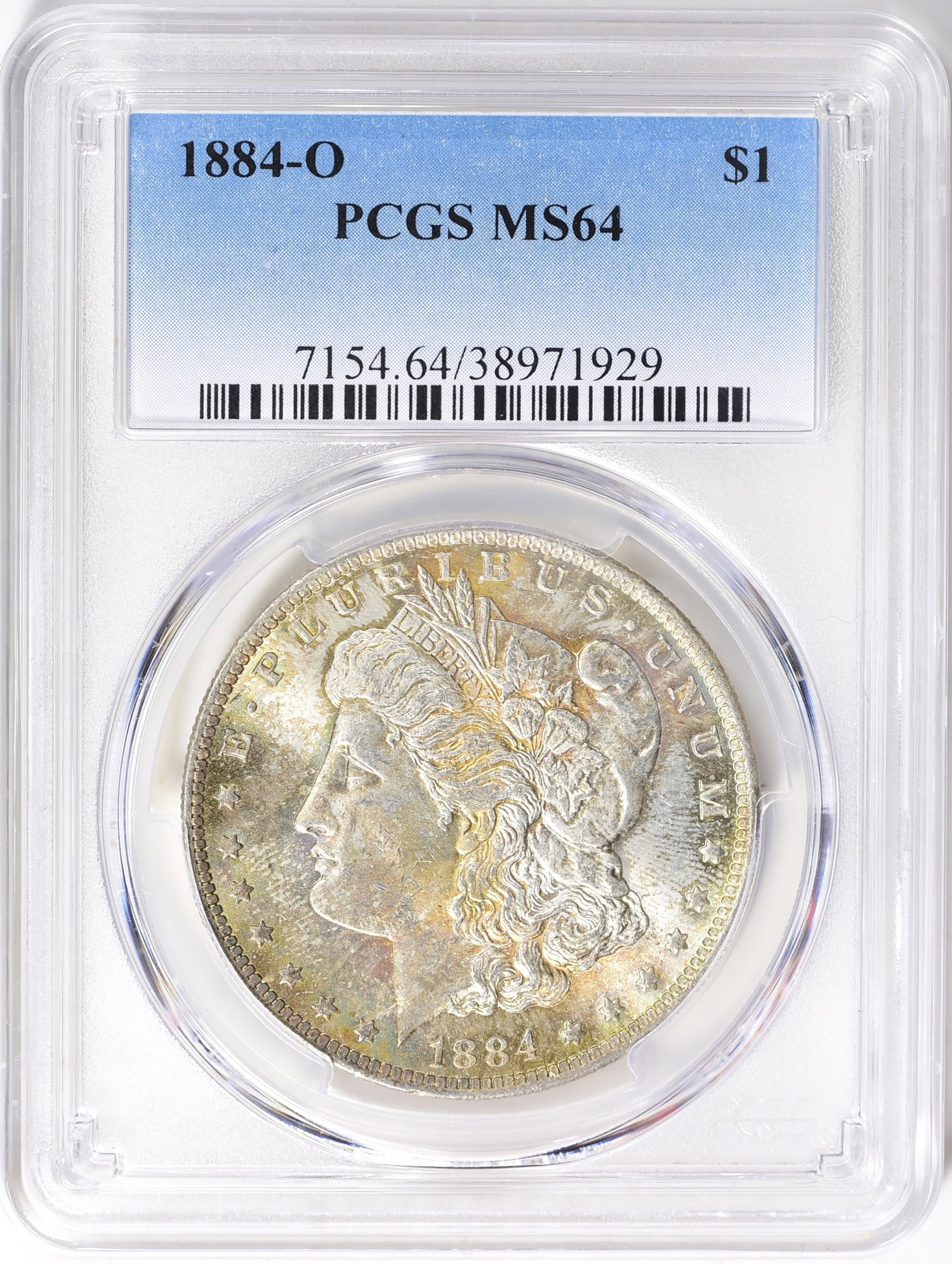 1884-O Morgan Silver Dollar PCGS MS-64 (Toned) (Item 1877438) | GreatCollections Coin Auctions