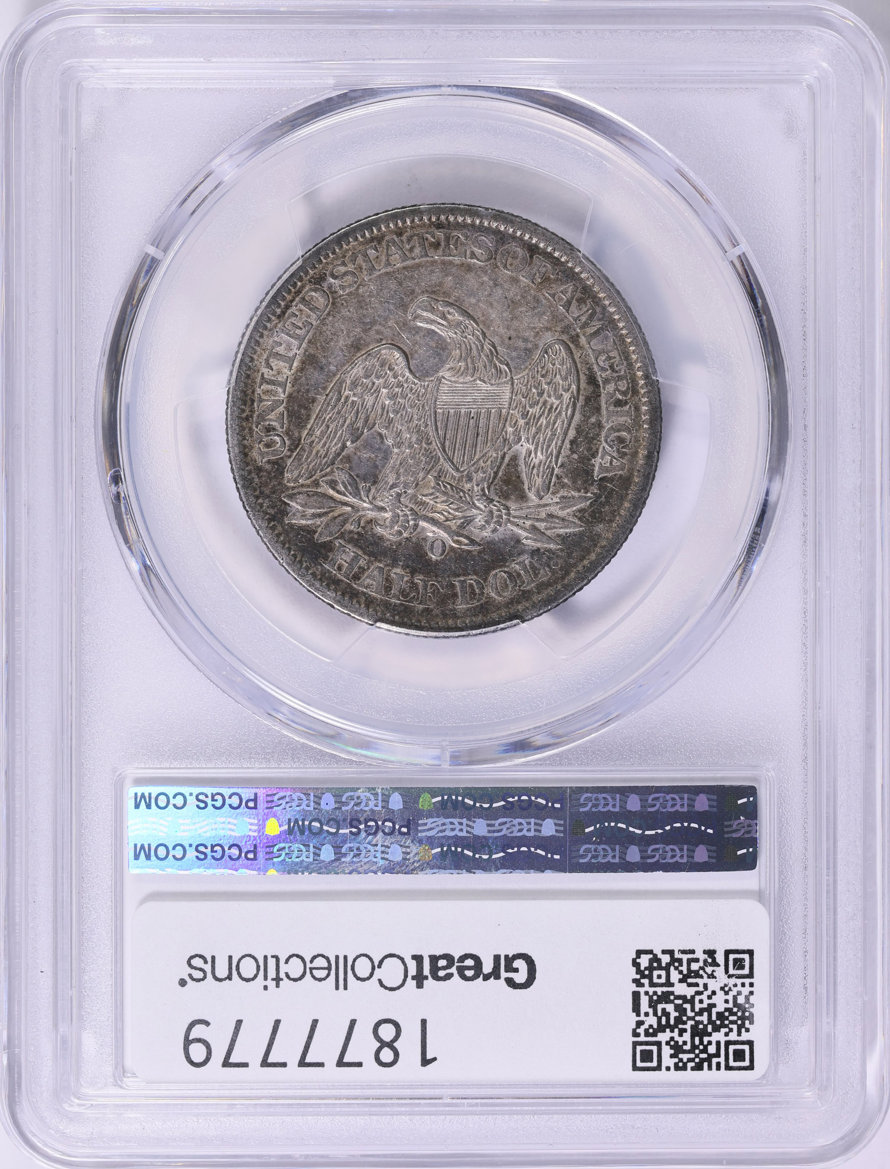 1861-O Seated Liberty Half Dollar PCGS AU-53 (Item 1877779) | GreatCollections Coin Auctions