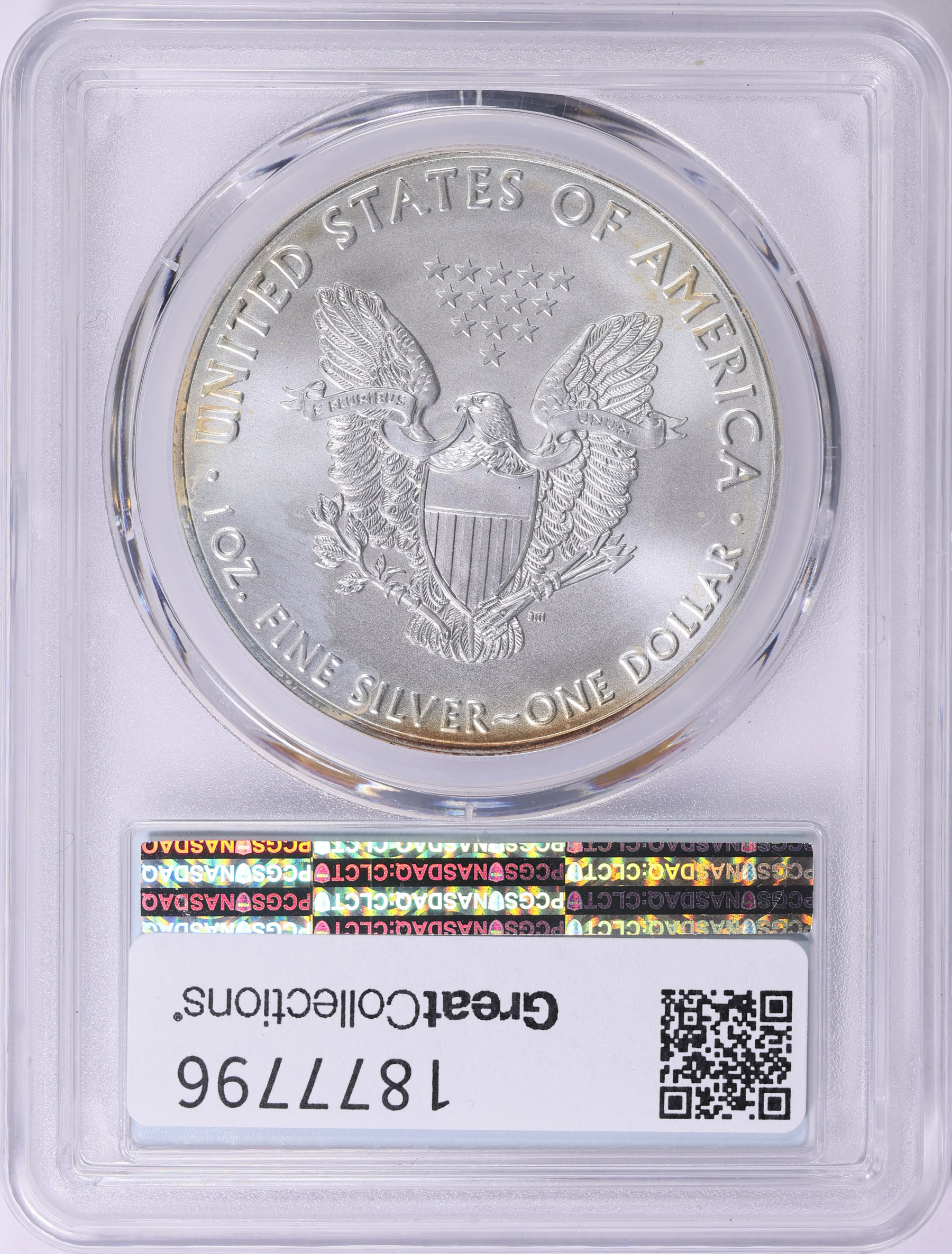 2016 $1 Silver Eagle First Strike 30th Anniversary PCGS MS-70 (Item 1877796) | GreatCollections ...