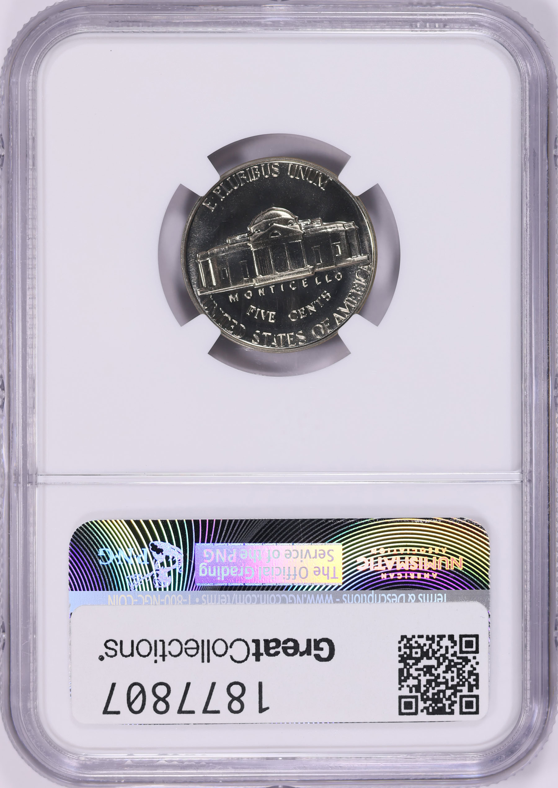 1964 Jefferson Nickel NGC Proof-68 (Item 1877807) | GreatCollections ...