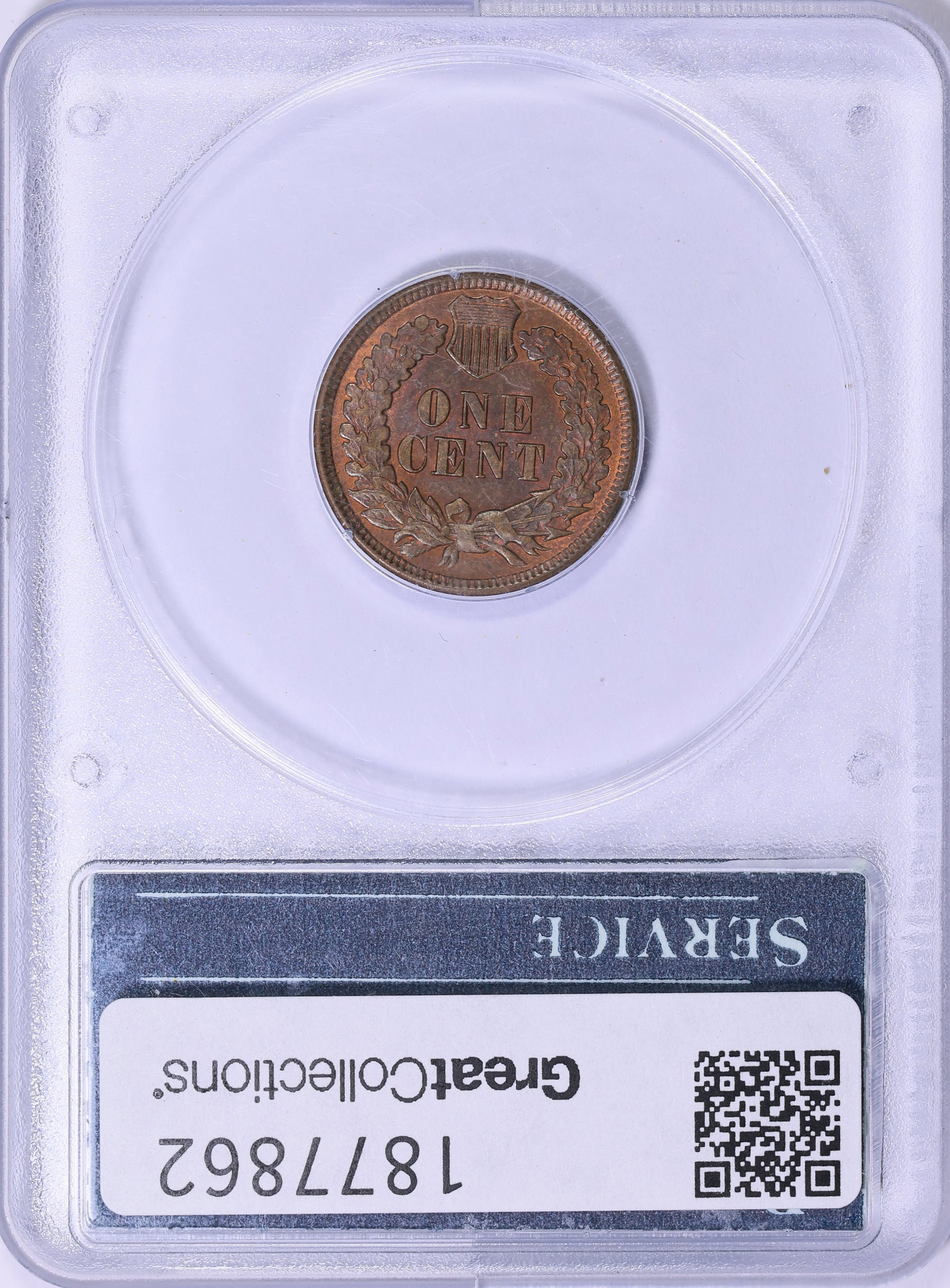 1898 Indian Cent PCGS MS-65 RB OGH (1st Gen) (Item 1877862) | GreatCollections Coin Auctions