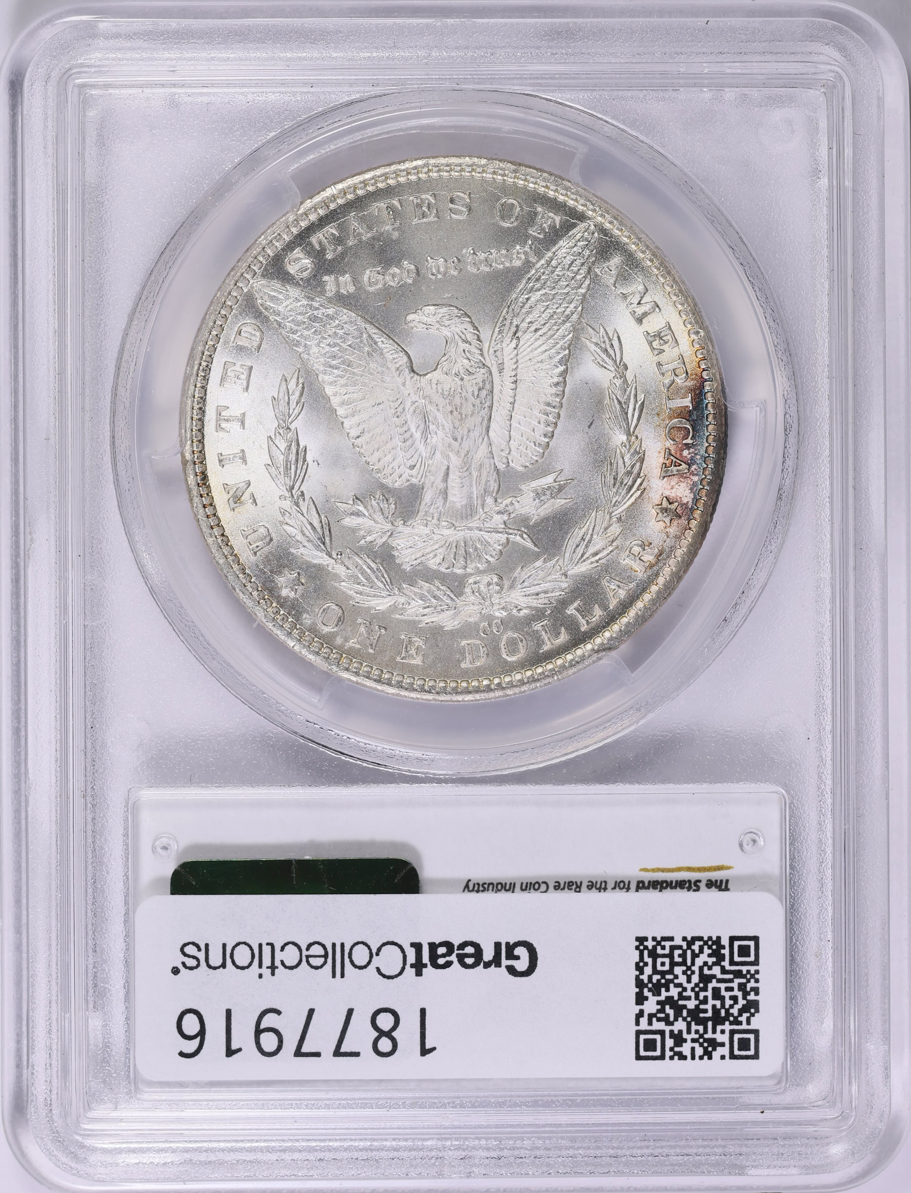 1881-CC Morgan Silver Dollar PCGS MS-66+ (CAC Green) (Toned) (Item 1877916) | GreatCollections ...