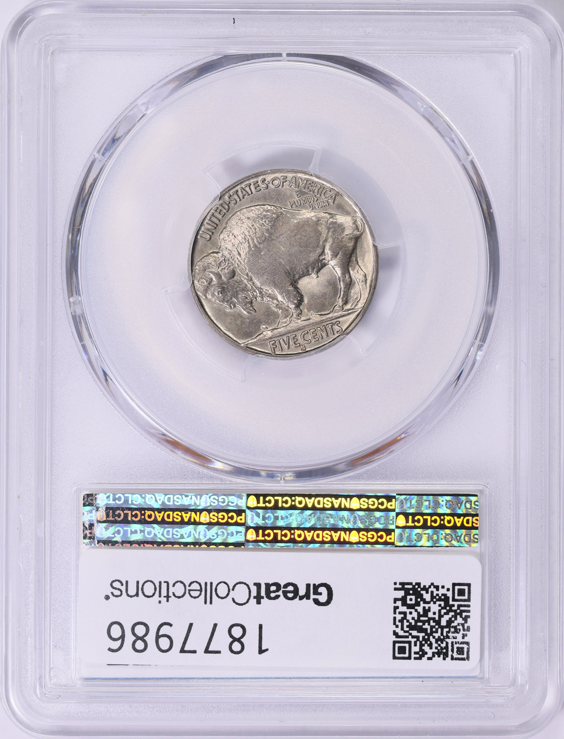 1931-S Buffalo Nickel PCGS MS-64 (Item 1877986) | GreatCollections Coin ...